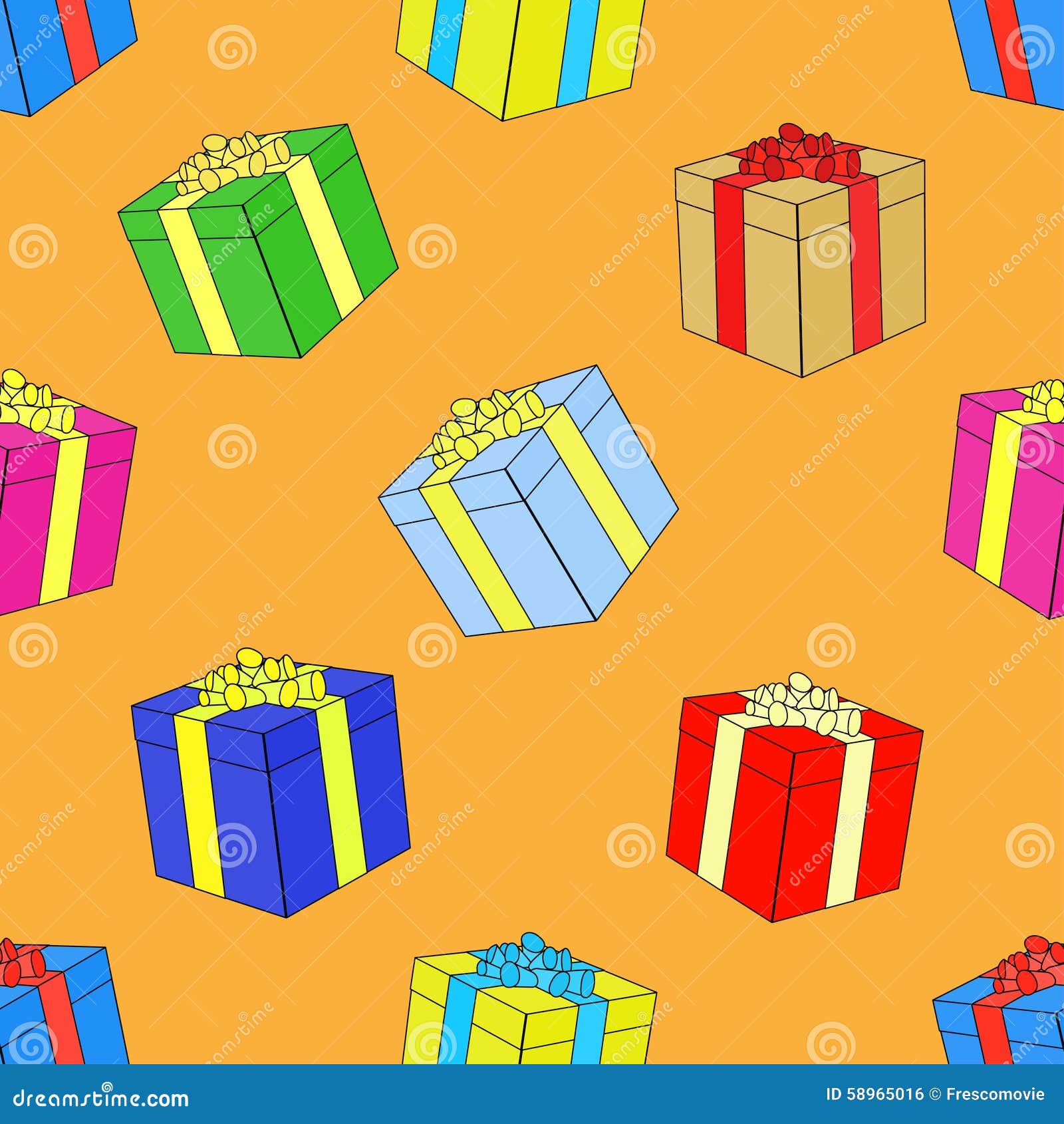 Colorful gift boxes stock vector. Illustration of festive - 58965016