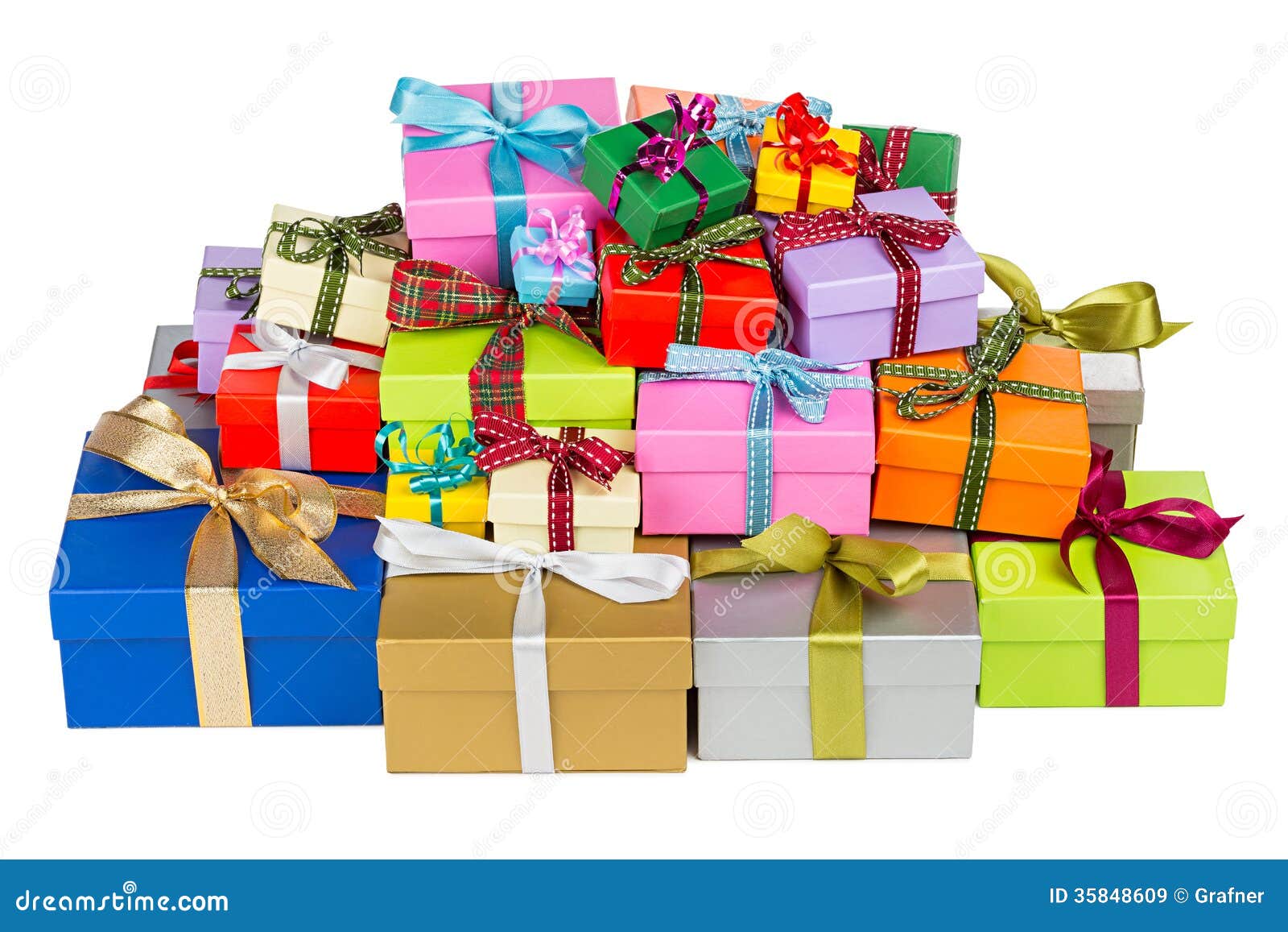 Colorful gift boxes stock image. Image of santa, gift - 35848609