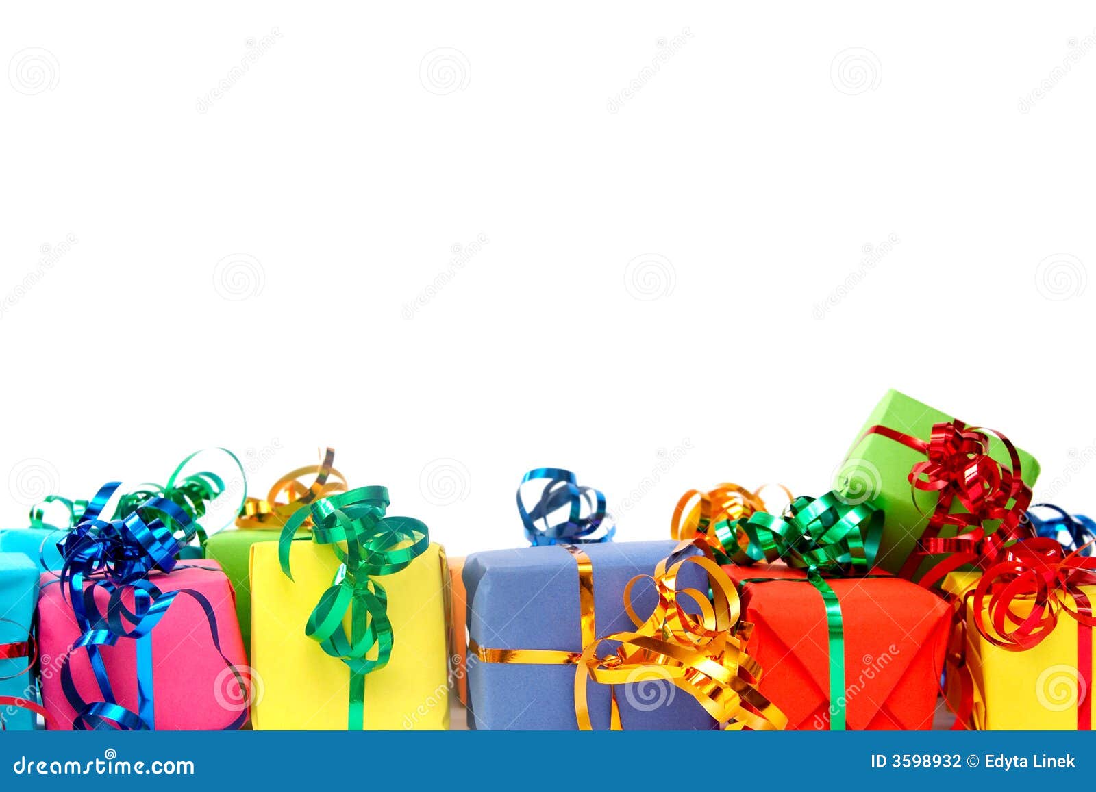 Colorful gifts stock photo. Image of paper, occasion, xmas - 3598932