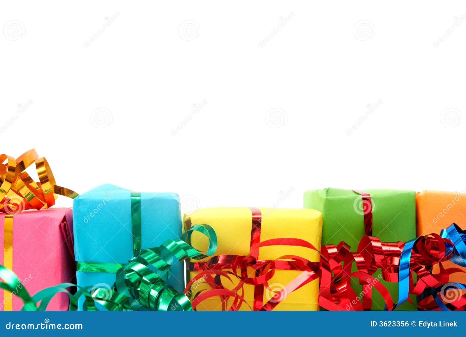 Colorful gifts stock photo. Image of gifts, present, ribbon - 3623356