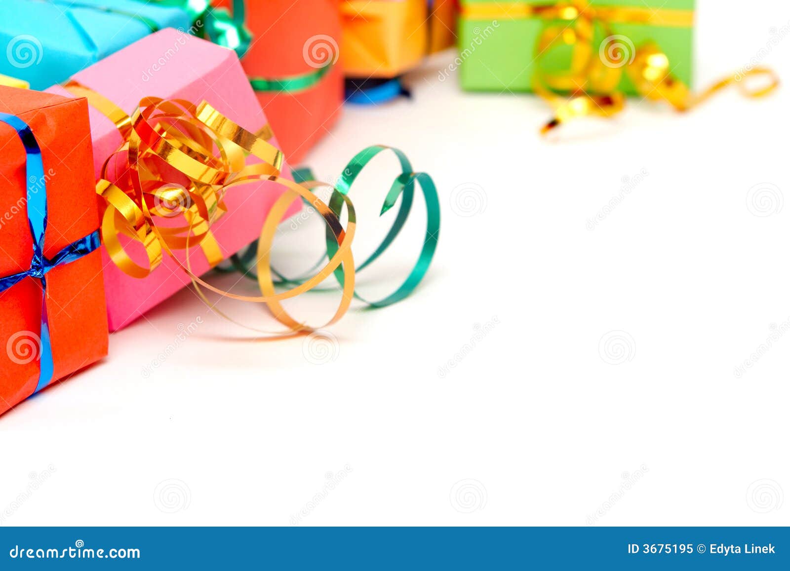Colorful gifts stock image. Image of surprise, give, blue - 3675195
