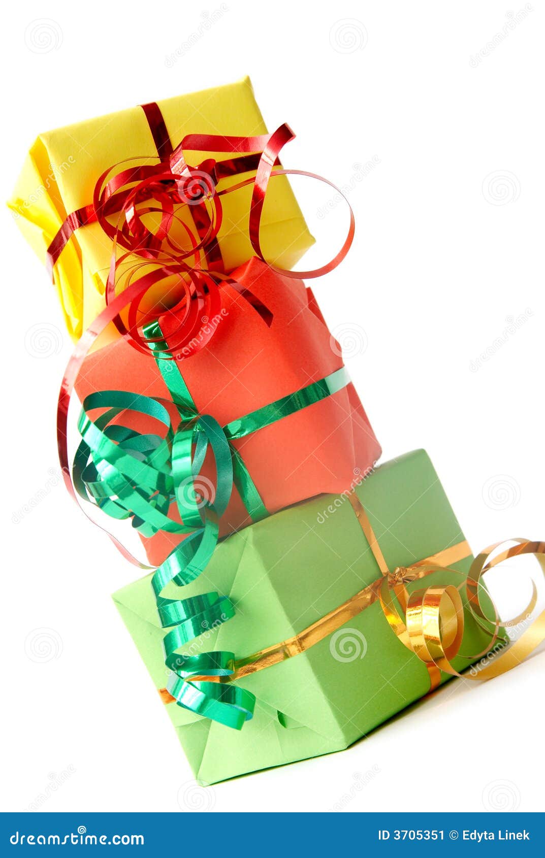 Colorful gifts stock image. Image of boxes, colors, decoration - 3705351