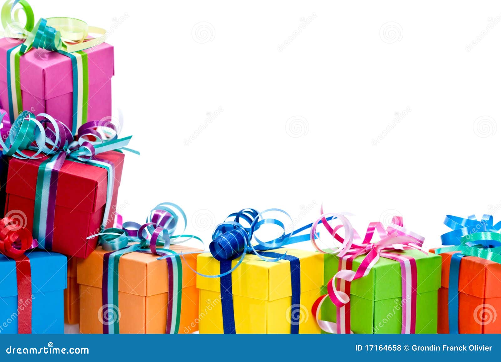 Colorful gifts box stock photo. Image of festive, bows - 17164658