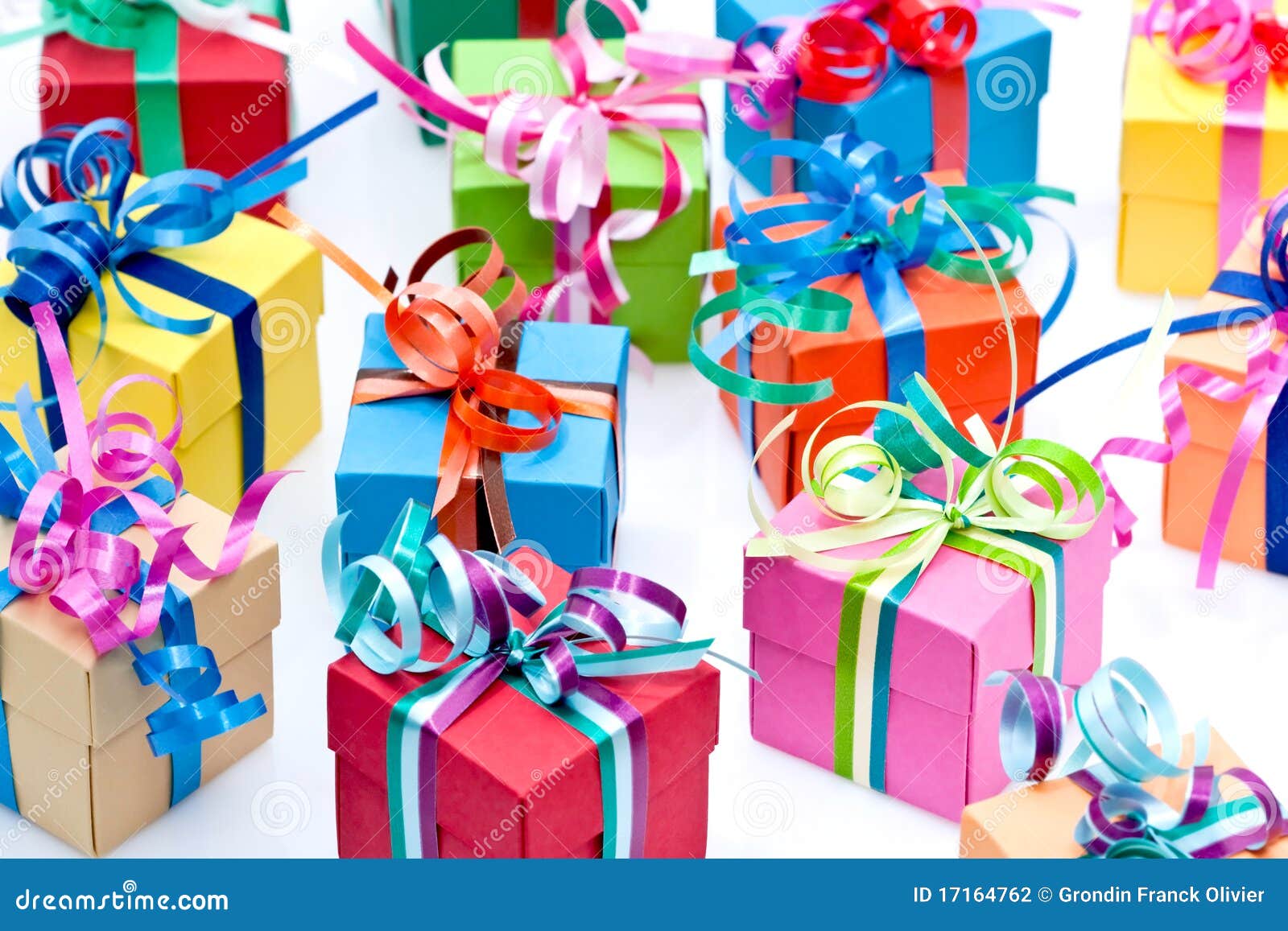 Colorful gifts box stock photo. Image of bright, isolated - 17164762
