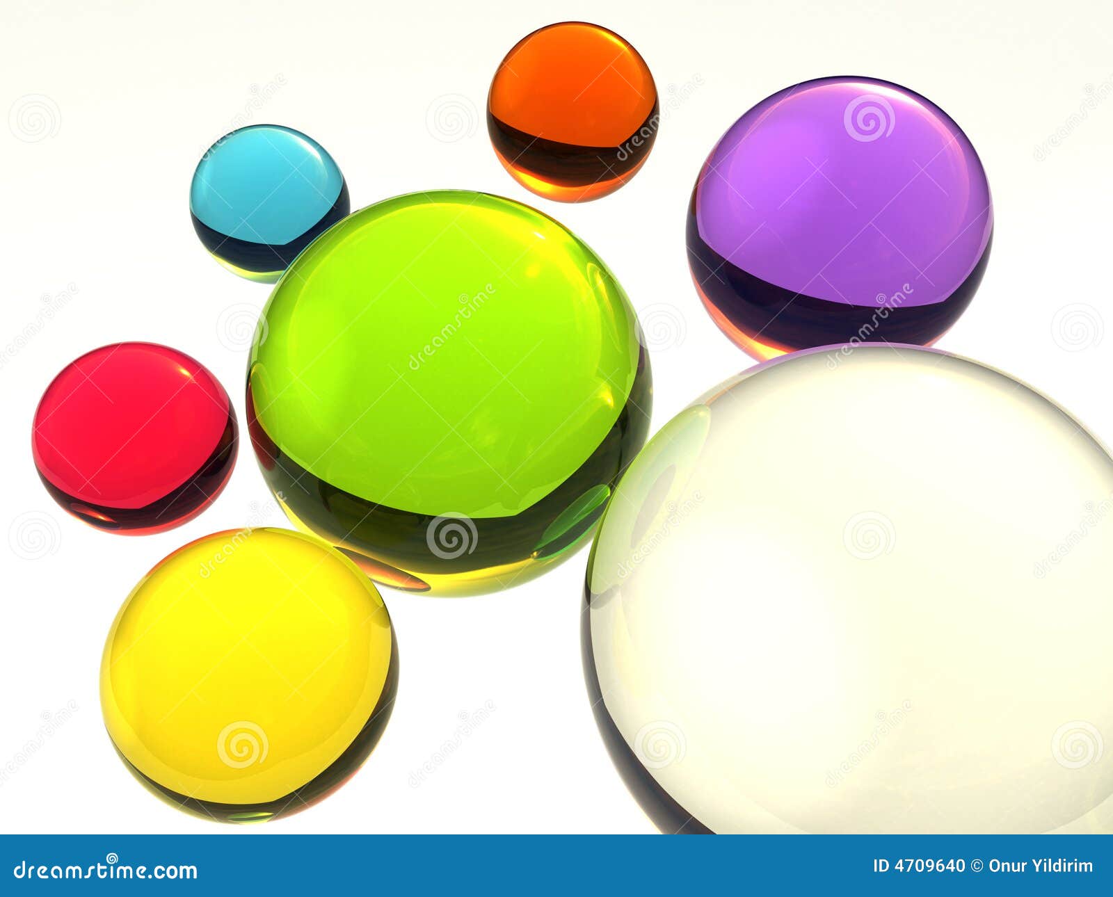 Colorful Glass Balls stock illustration. Illustration of glass - 4709640