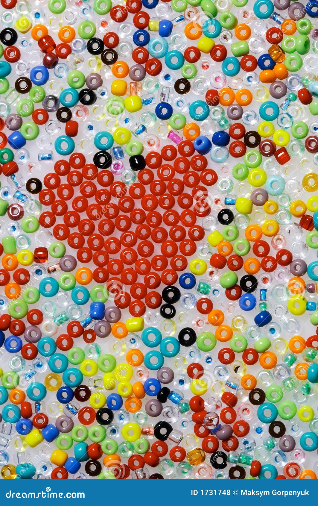 Colorful glass beads stock photo. Image of shape, beads - 1731748