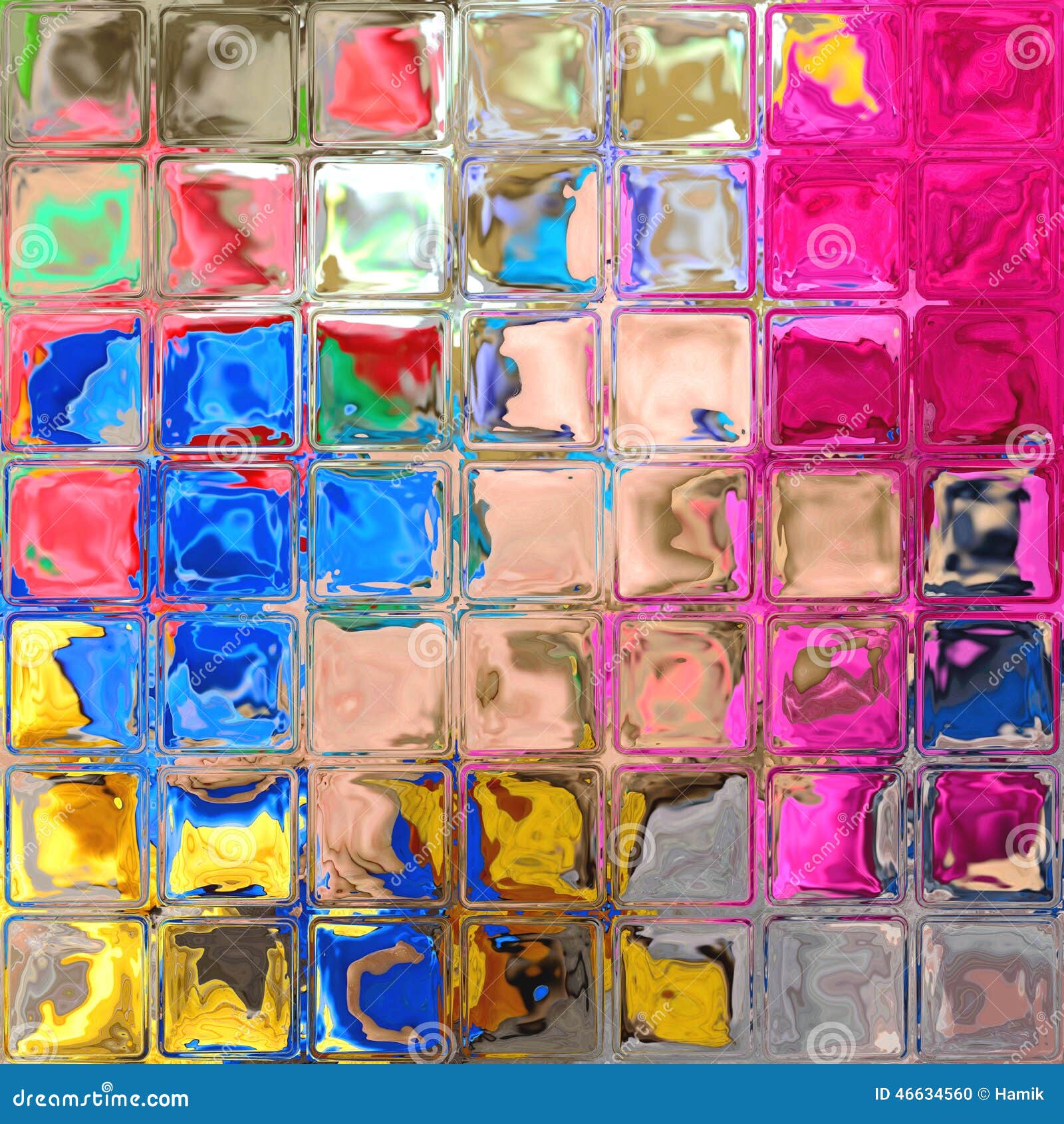 Colorful glass blocks stock photo. Image of modern, clear - 46634560