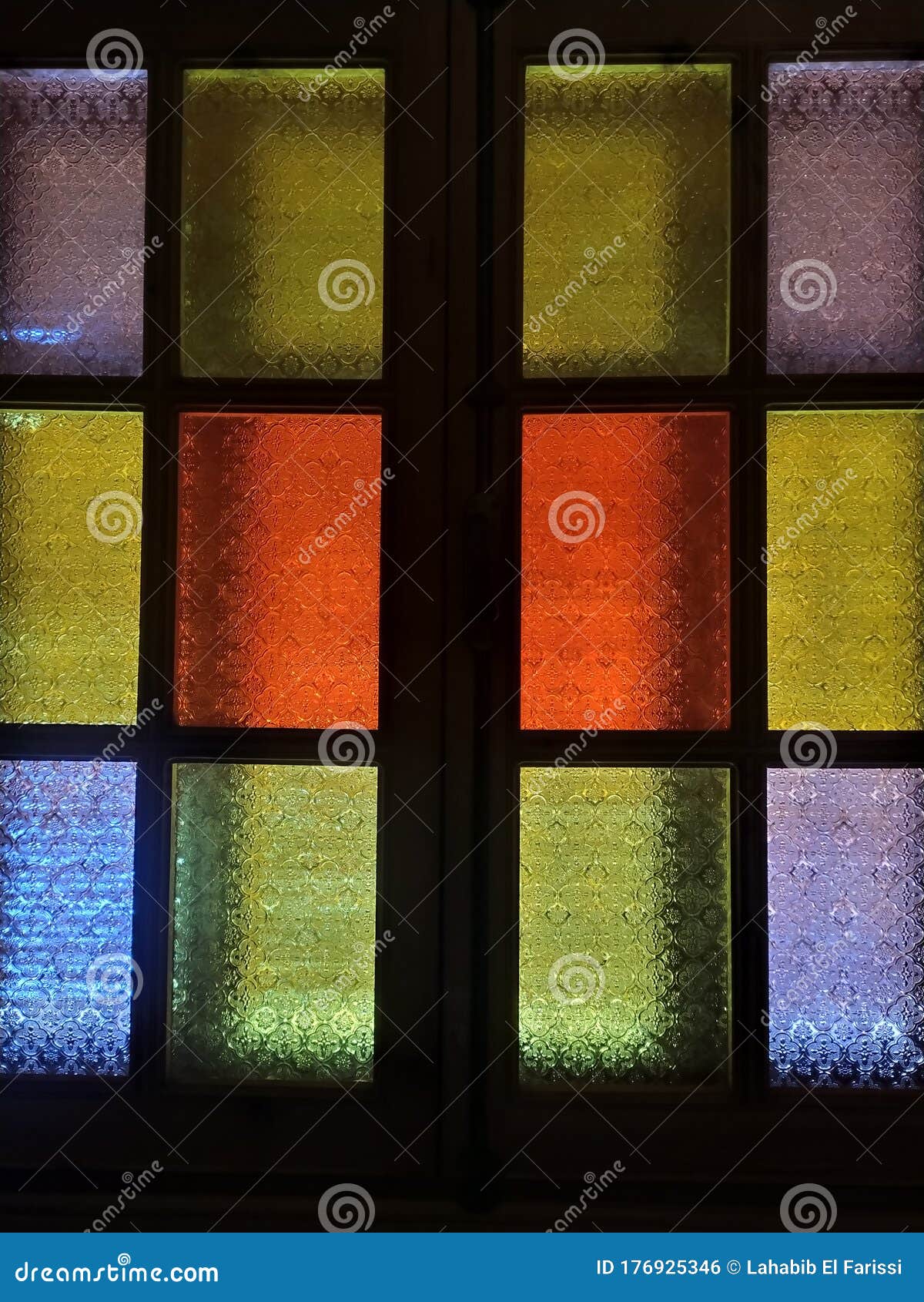 Colorful Glass in Moroccan Style Stock Photo - Image of glass, moroccan ...