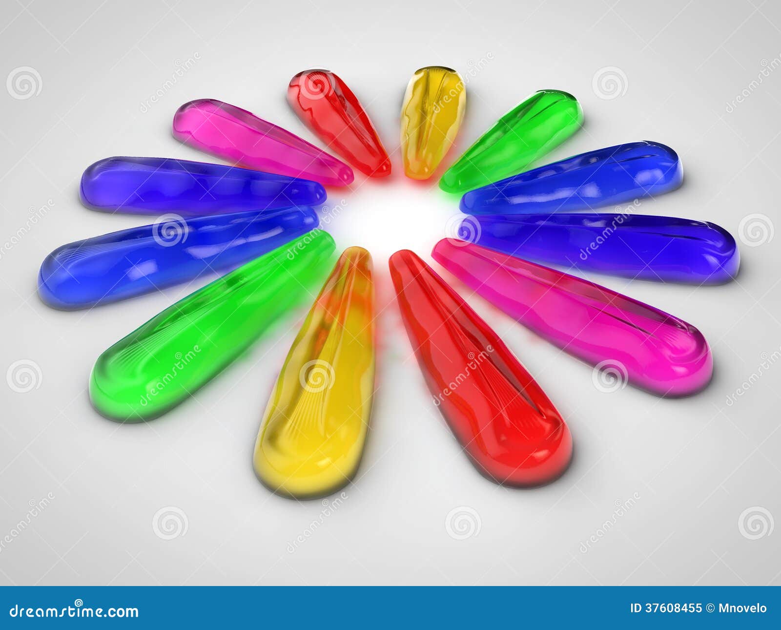 Colorful glass objects stock illustration. Illustration of arranged ...
