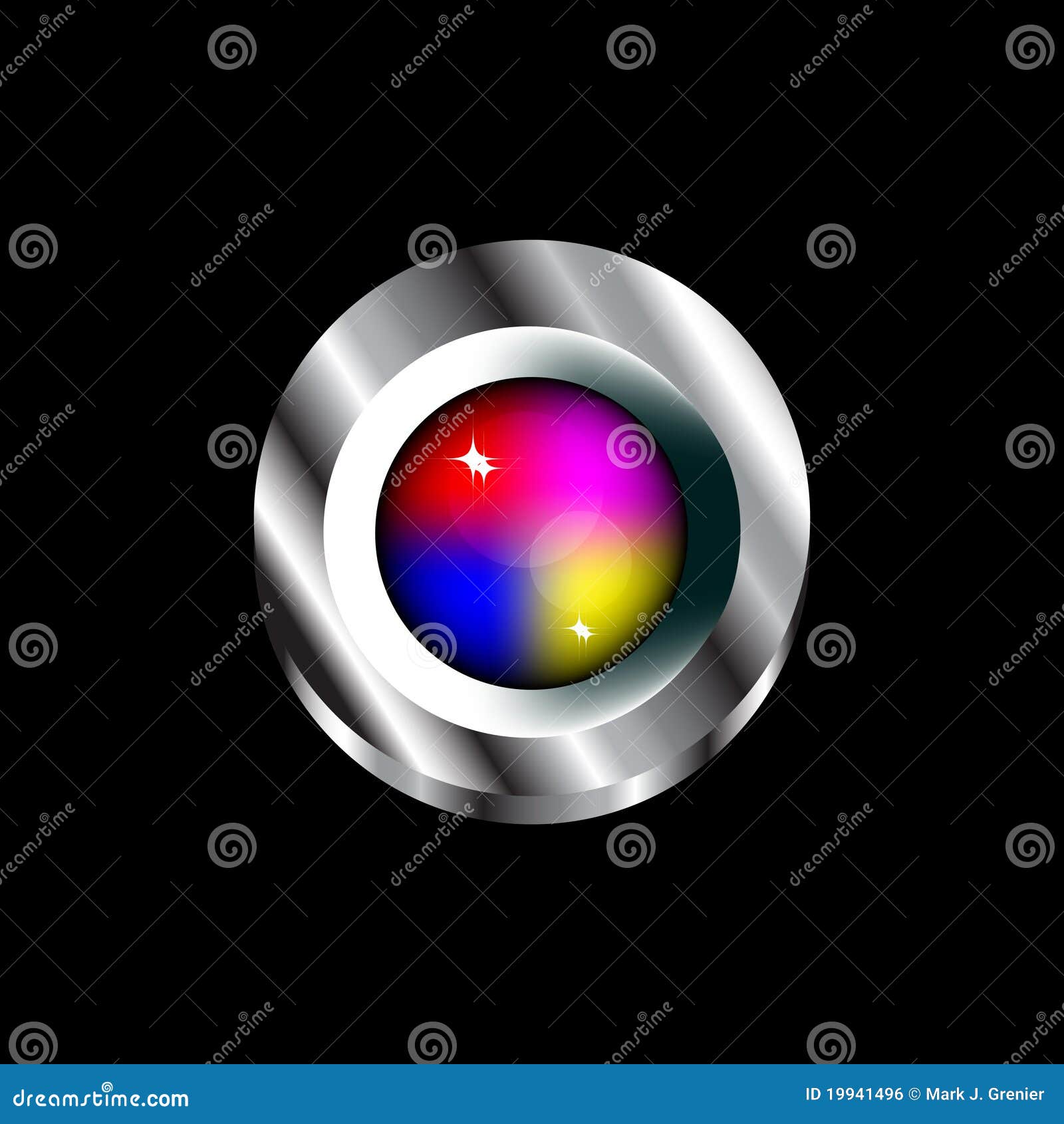 Colorful Glass Push Button stock vector. Illustration of background ...