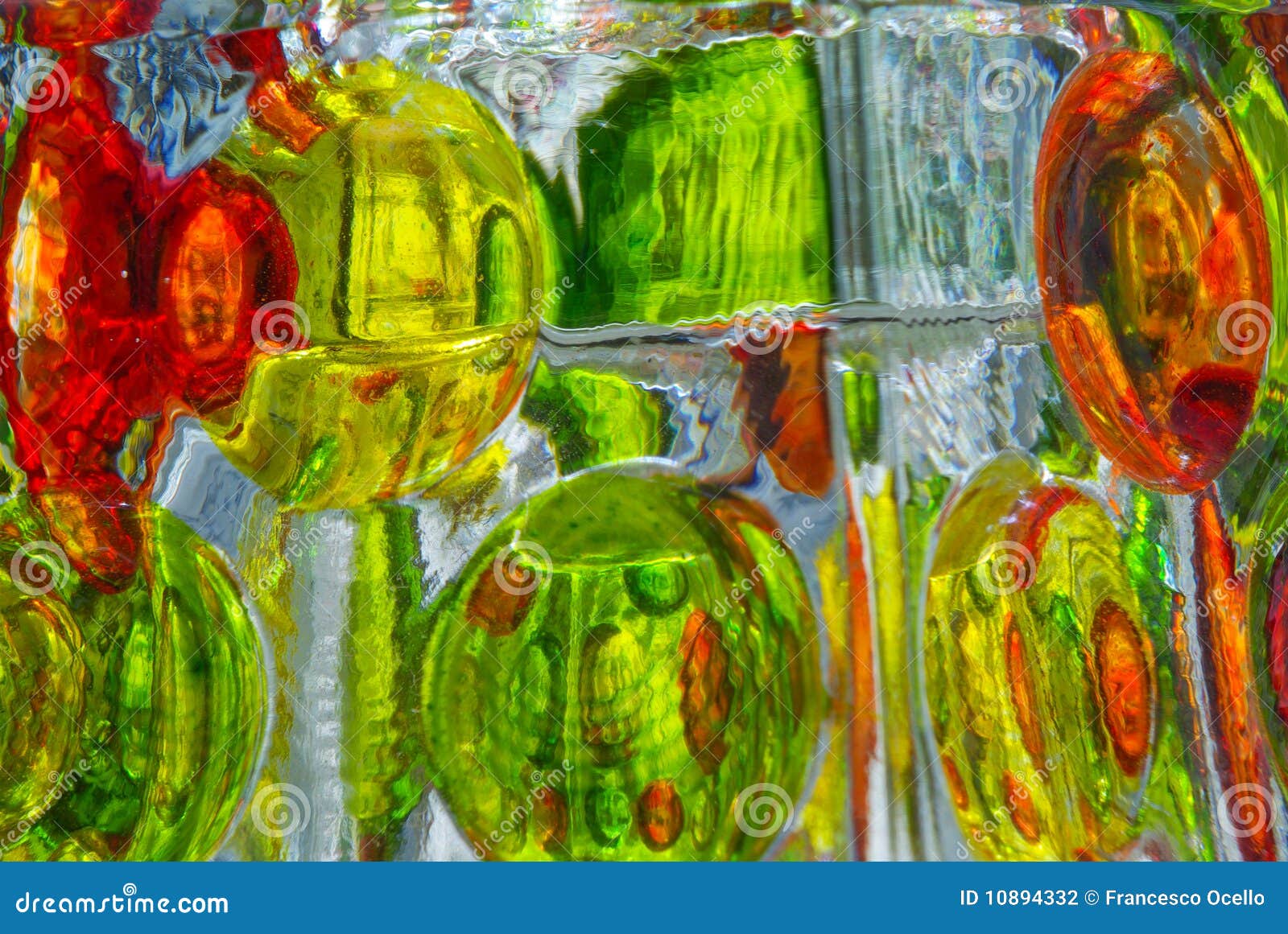 Colorful Glass Reflections stock photo. Image of background - 10894332