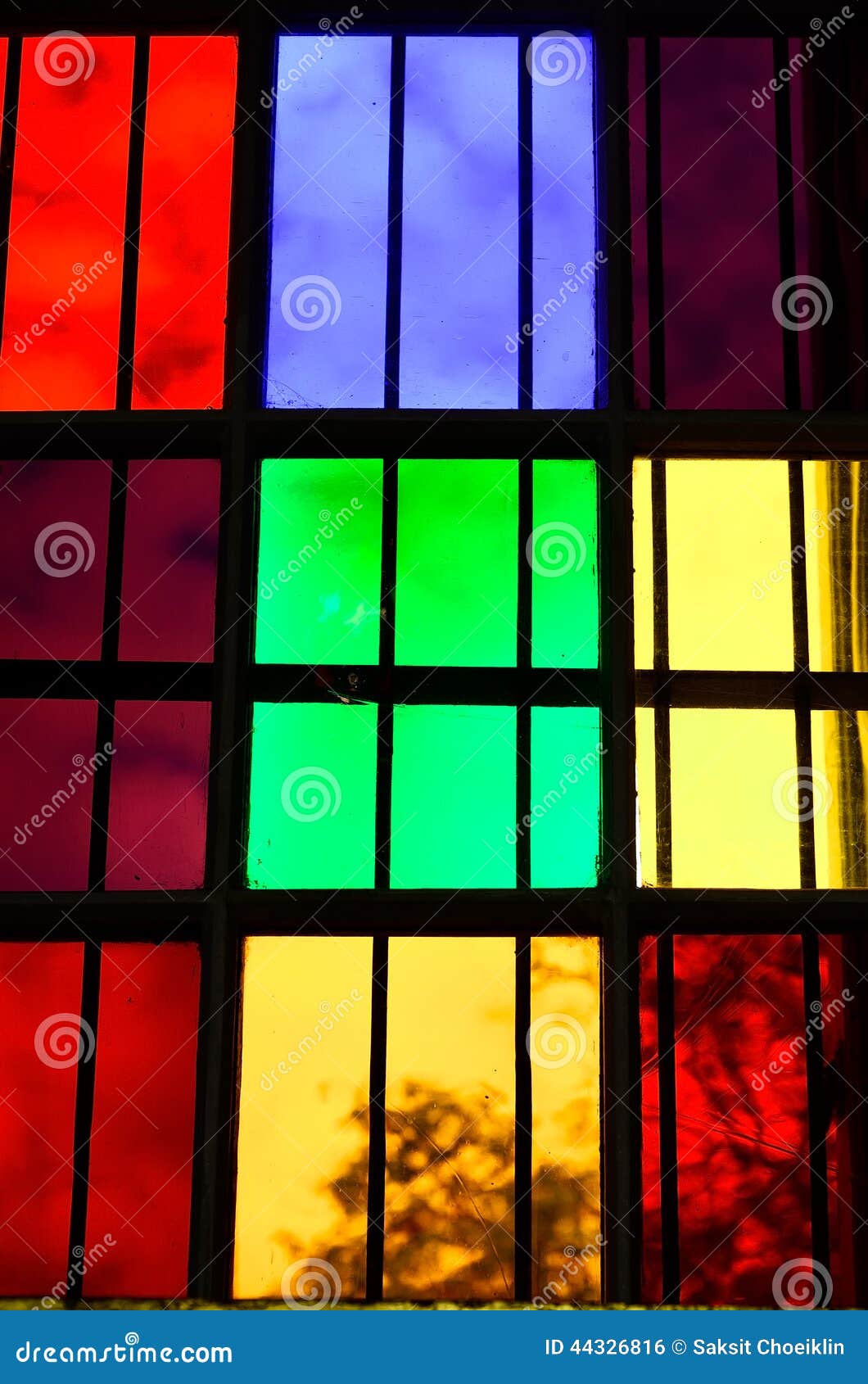 Colorful Glass window stock photo. Image of color, artwork - 44326816