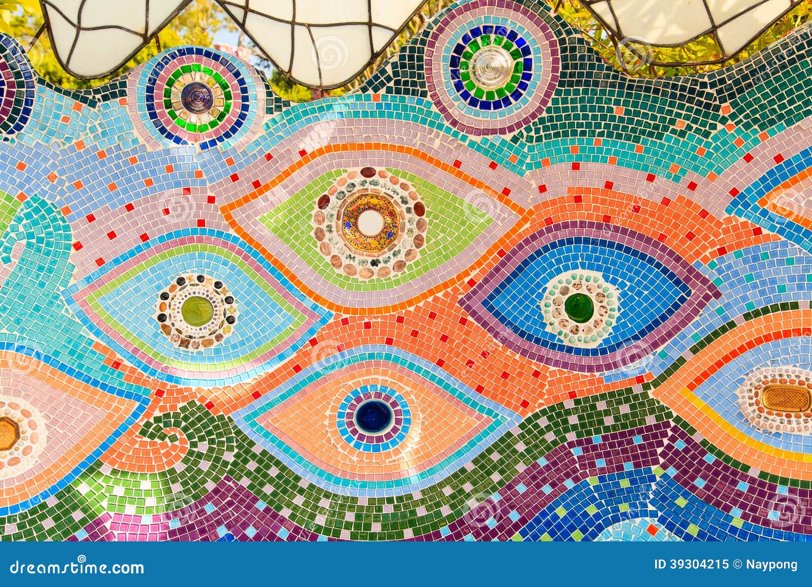 Colorful Glazed Tile Background Stock Image - Image of design, ancient ...