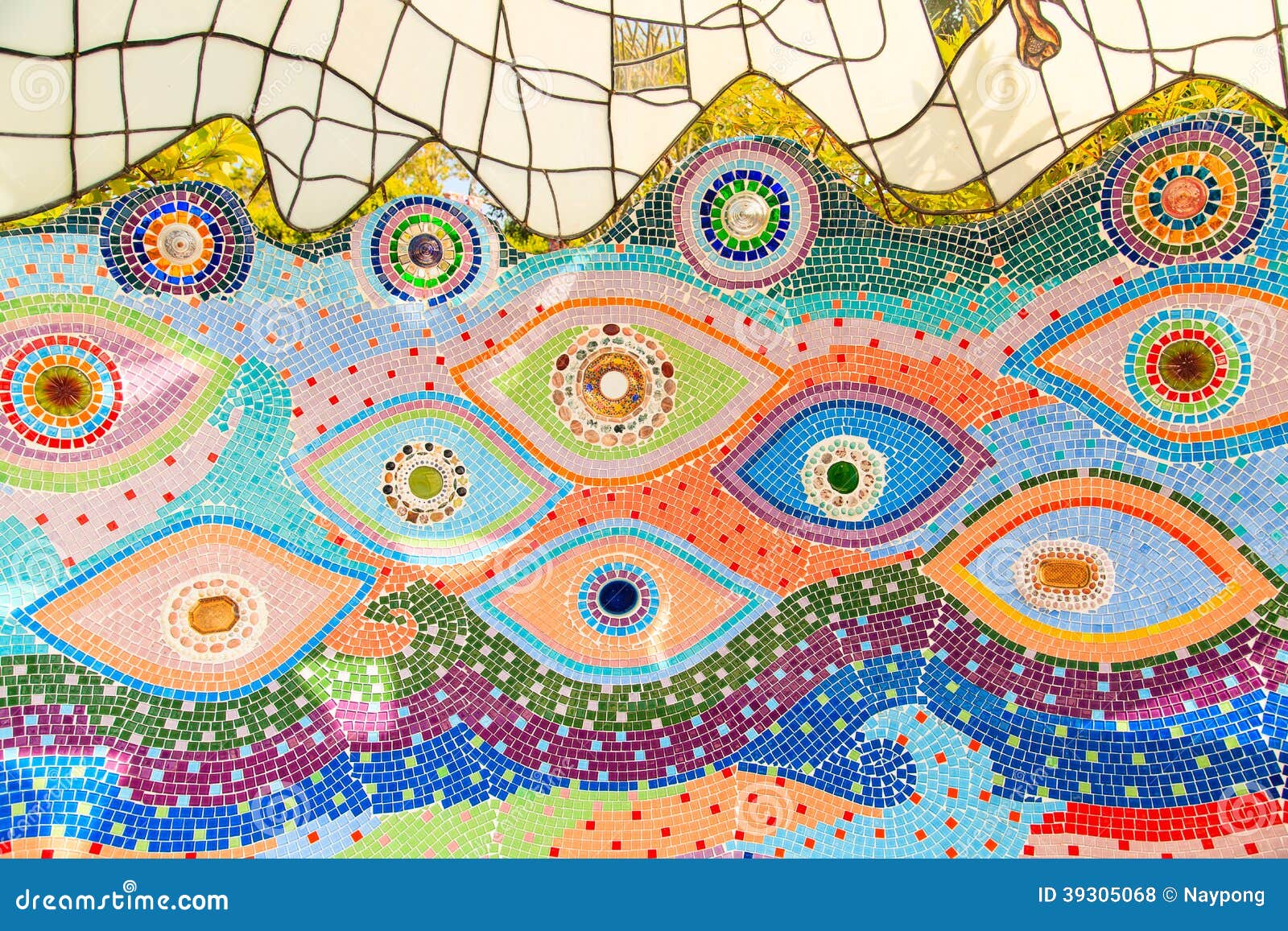 Colorful glazed tile stock photo. Image of ceramic, element - 39305068