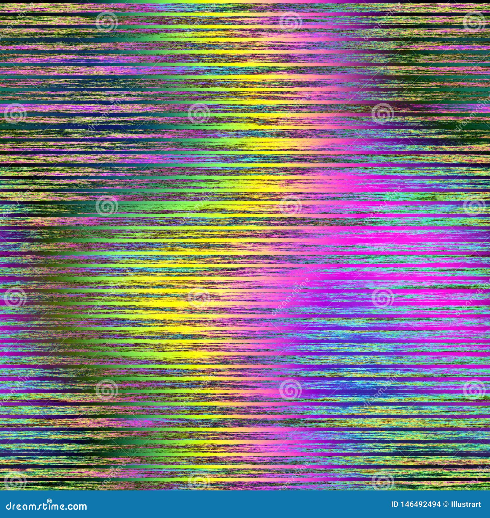 Colorful Glitch Abstract Background Stock Illustration - Illustration ...