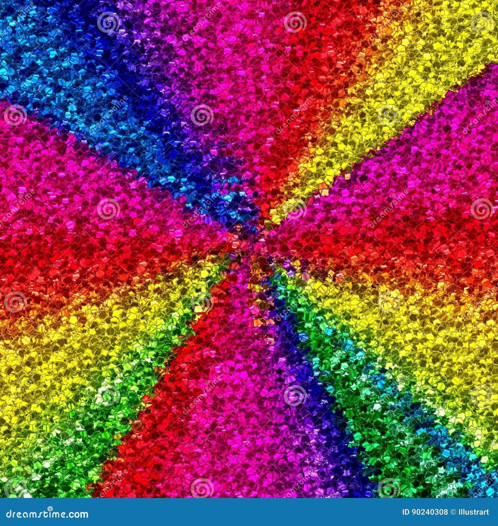 Colorful Glittery Abstract Background Stock Illustration - Illustration ...