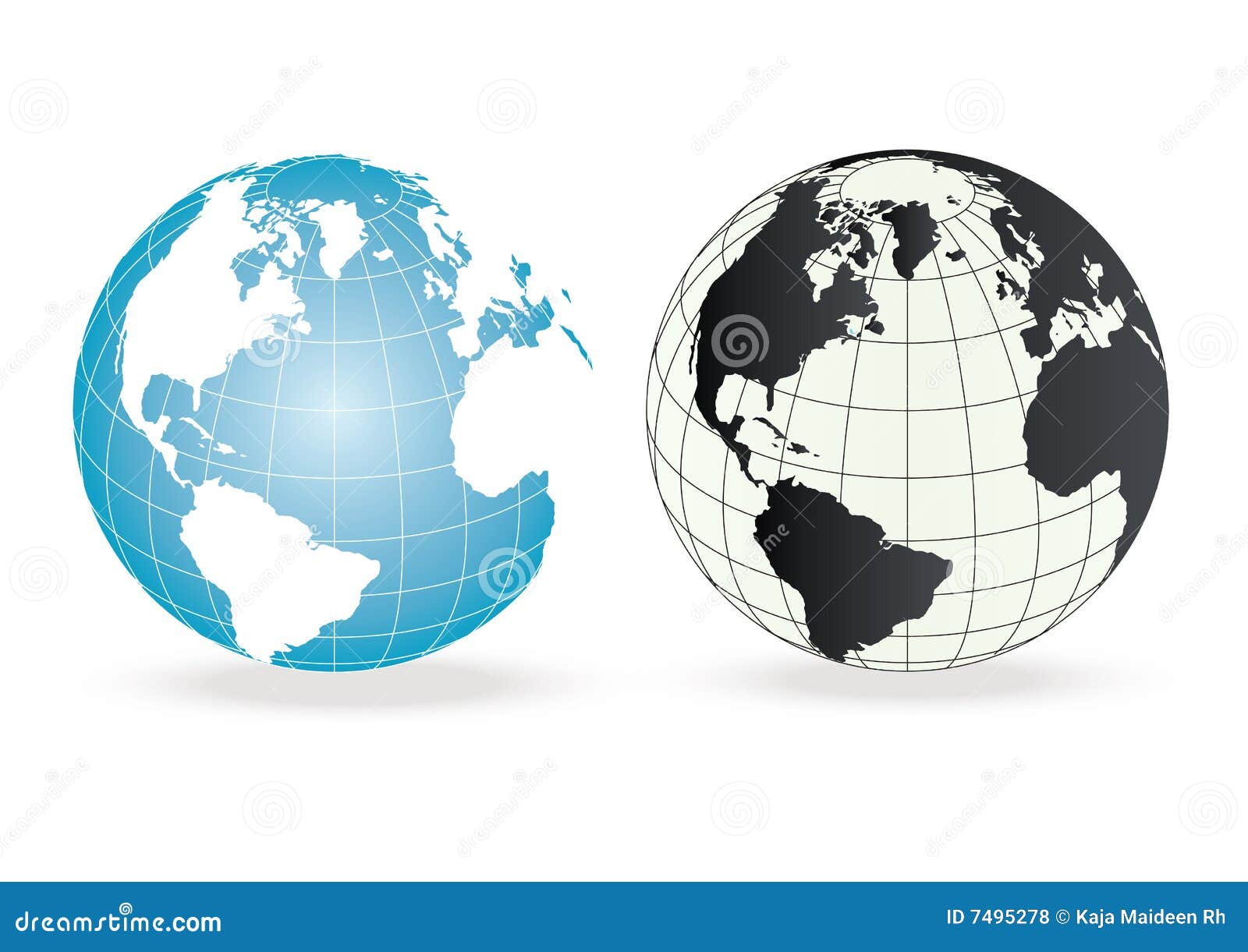 Colorful Globe stock vector. Illustration of white, shadow - 7495278