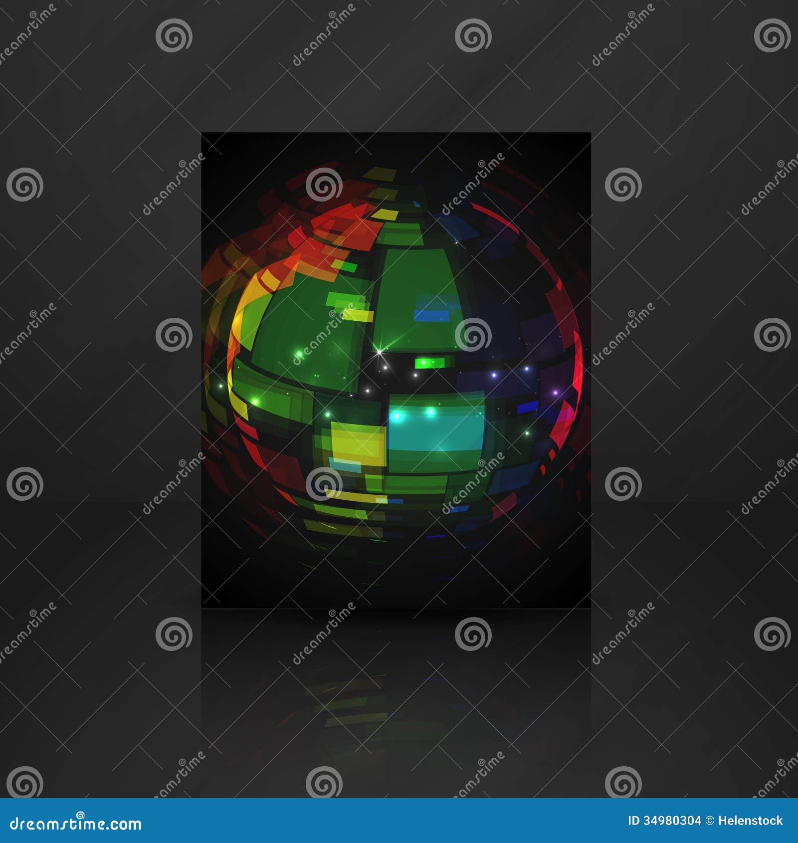 Colorful Globe Design. stock vector. Illustration of shape - 34980304