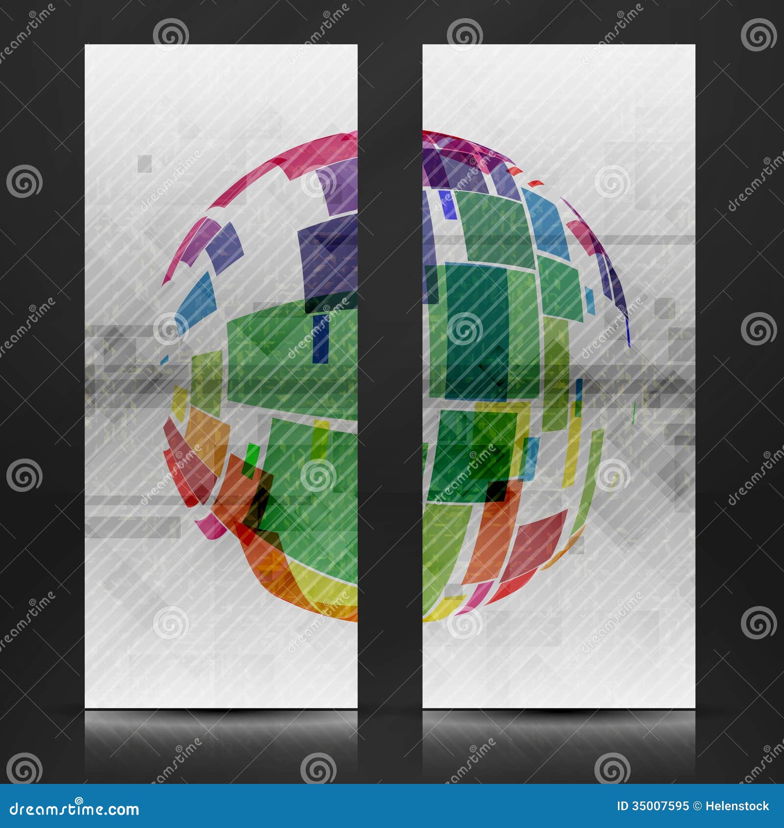 Colorful Globe Design. stock vector. Illustration of concept - 35007595