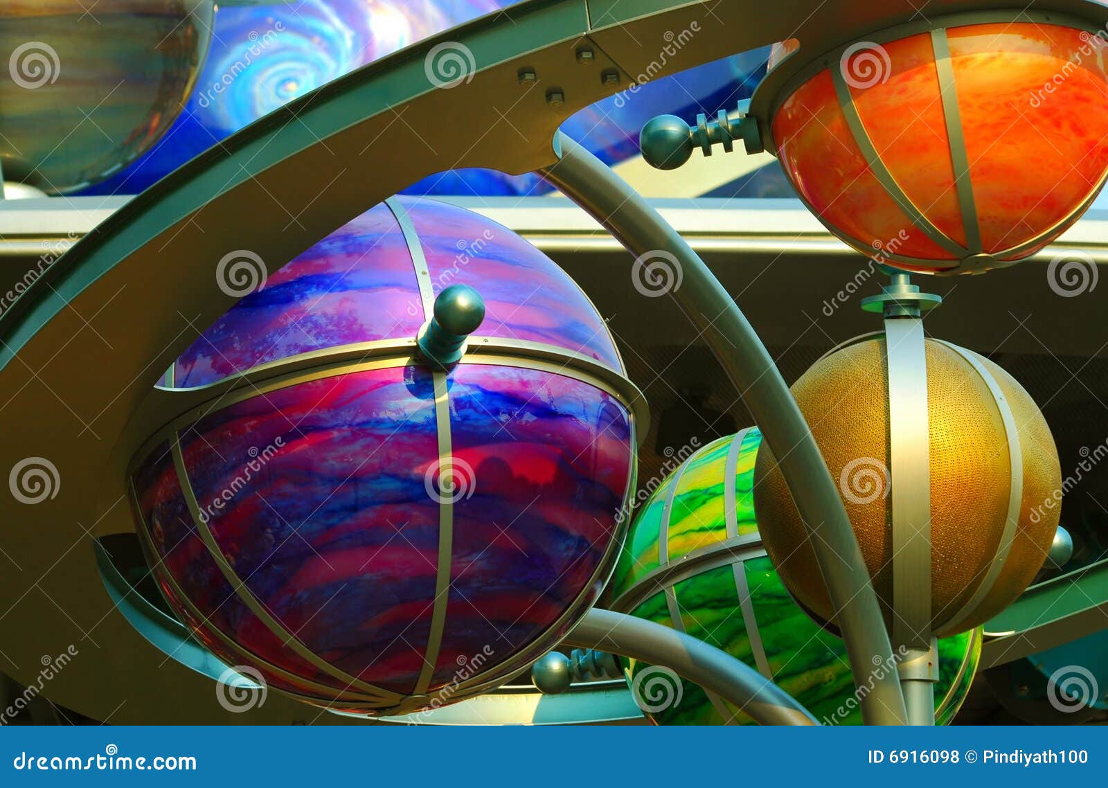 Colorful Globes stock photo. Image of backgrounds, cell - 6916098