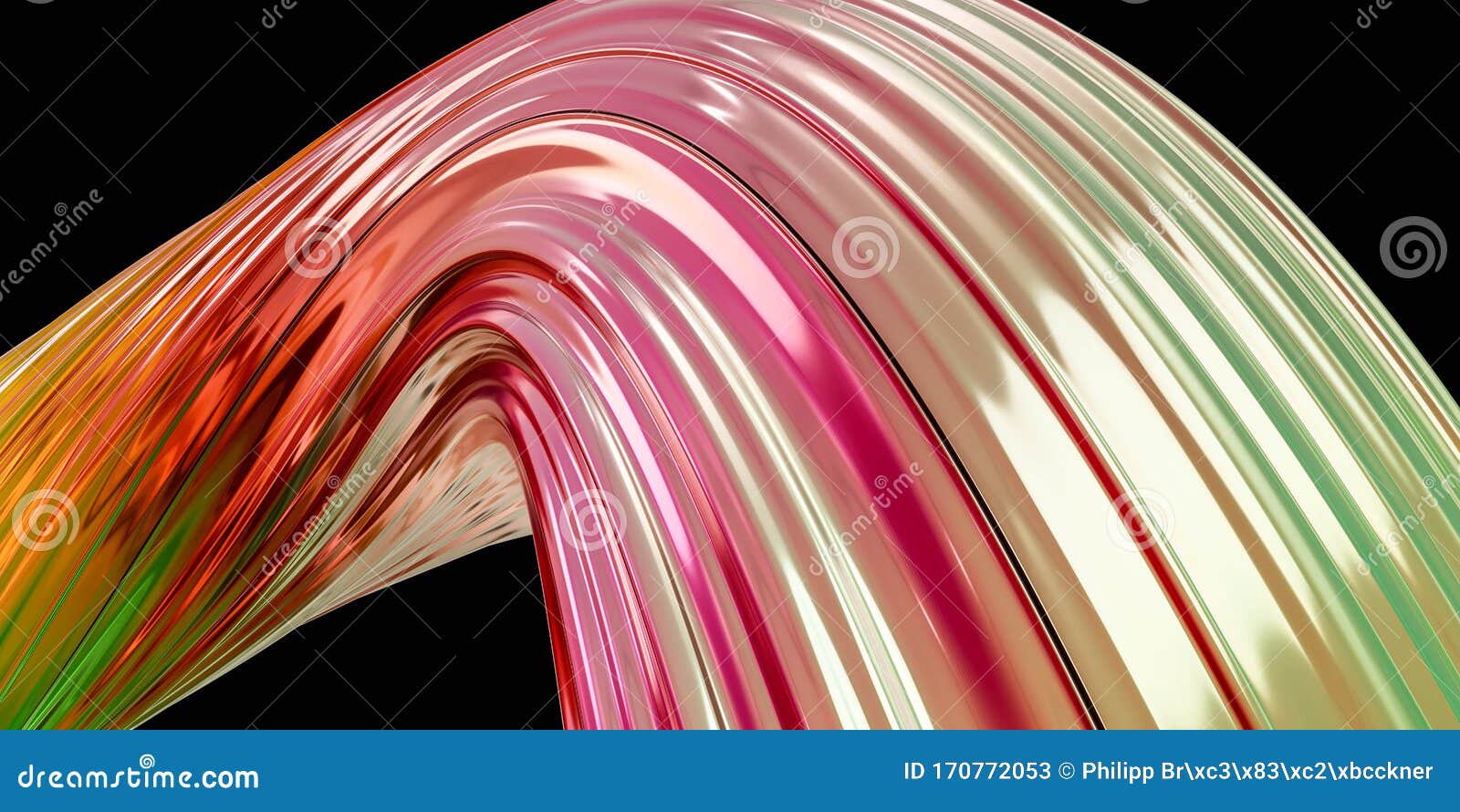 Colorful Glossy Futuristic Modern Abstract Architectural Pattern Metal ...