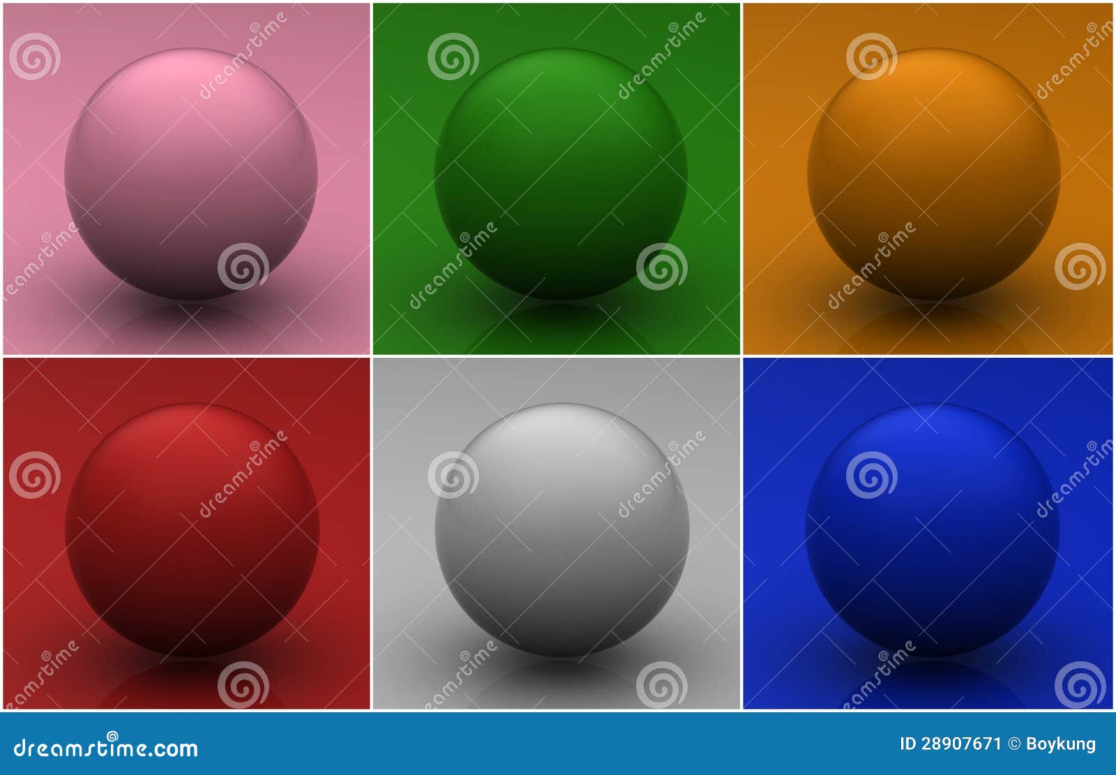 Colorful glossy spheres stock illustration. Illustration of design ...