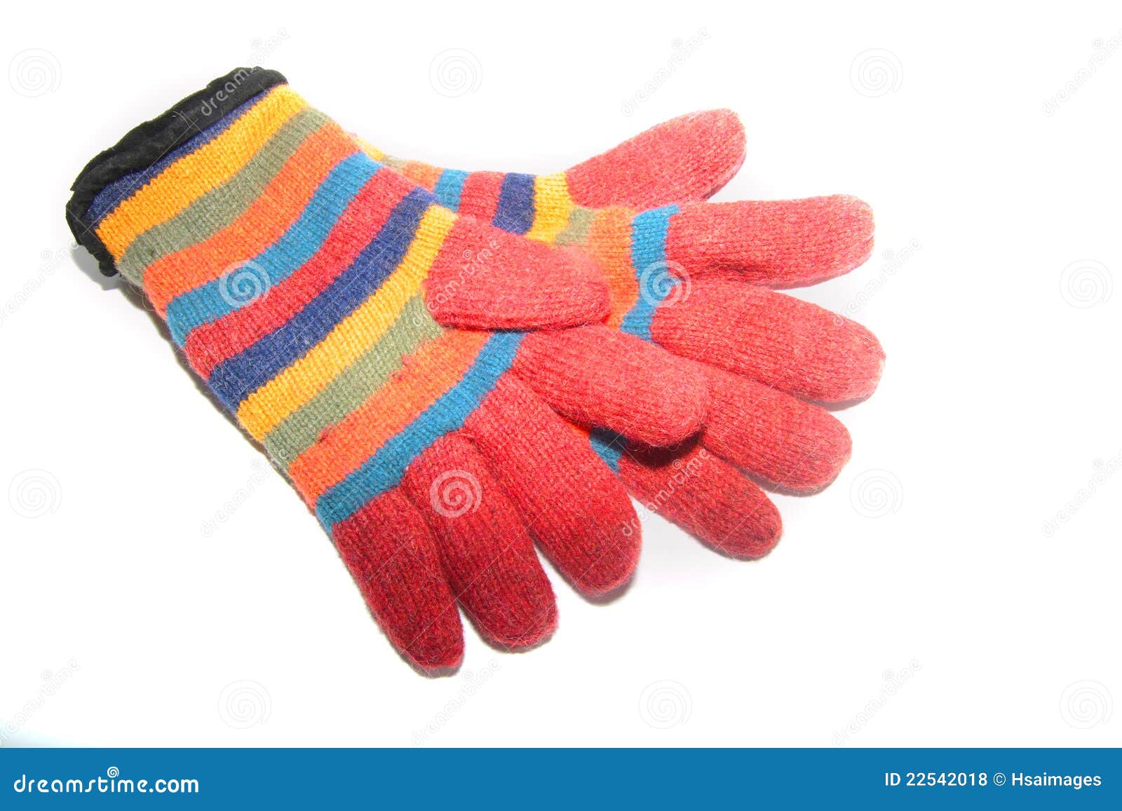 Colorful gloves stock photo. Image of hand, crochet, comfort - 22542018