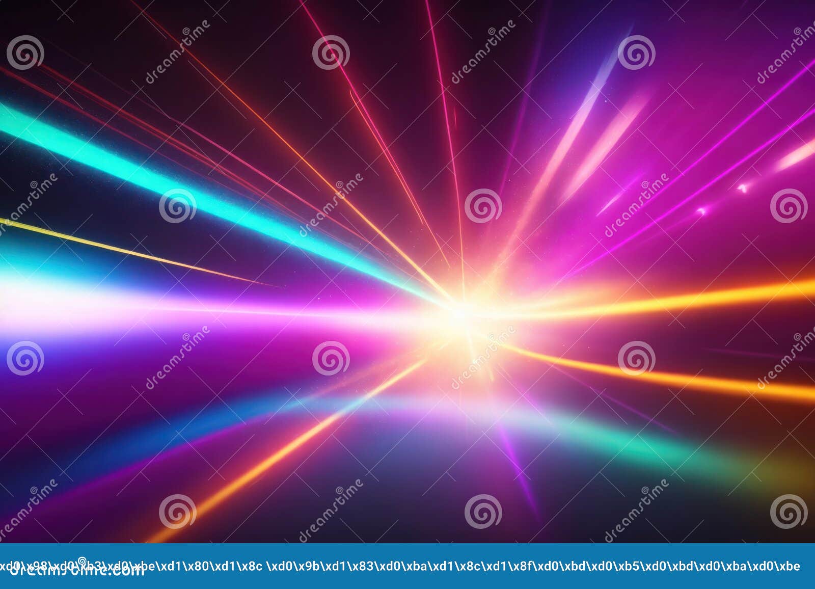 Colorful Glowing 3d Render Motion Line of Speed. Ai Generative Stock ...