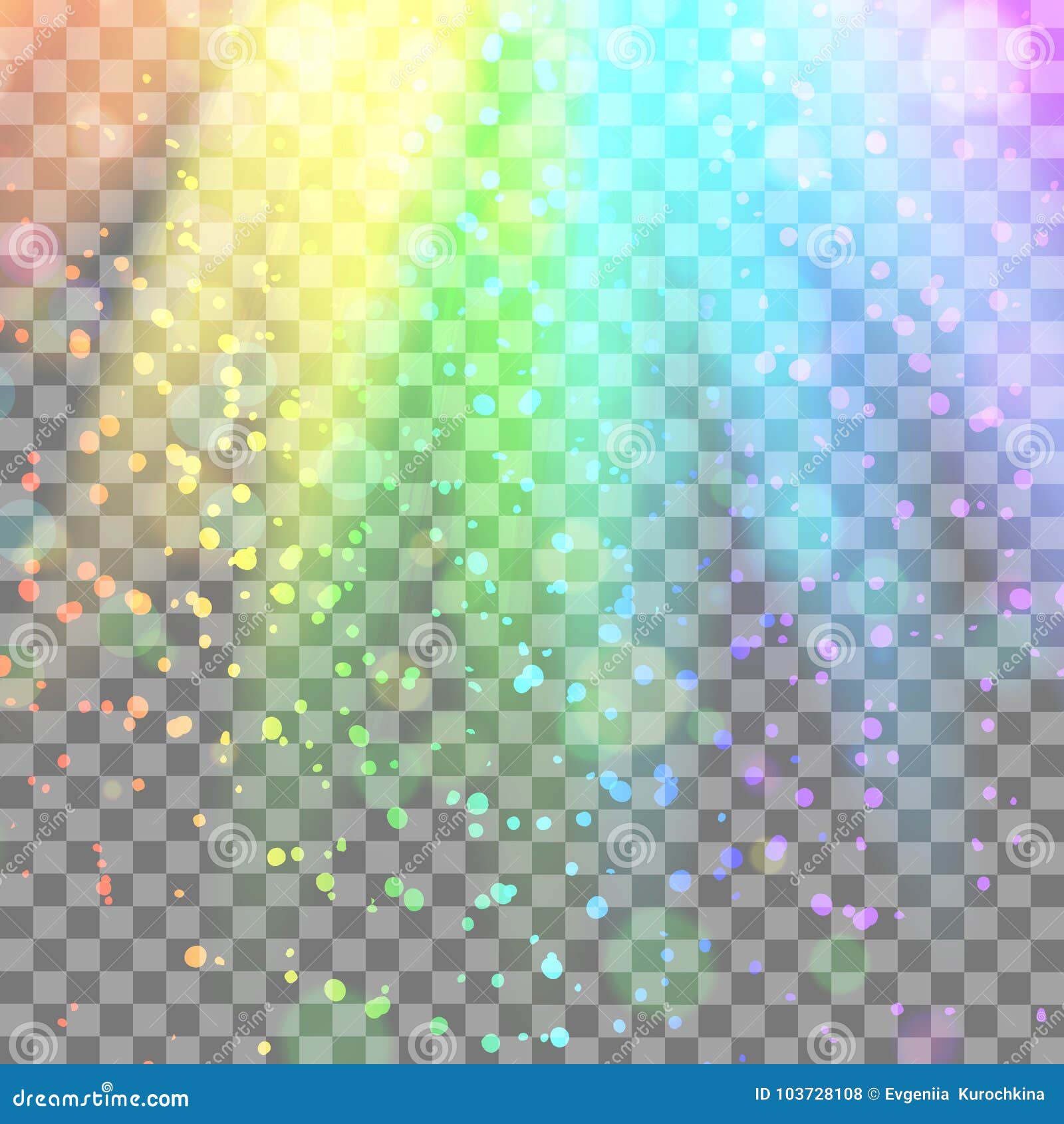 Colorful Glowing Light. Rainbow Rays. Rainbow . Glaring Effect with ...