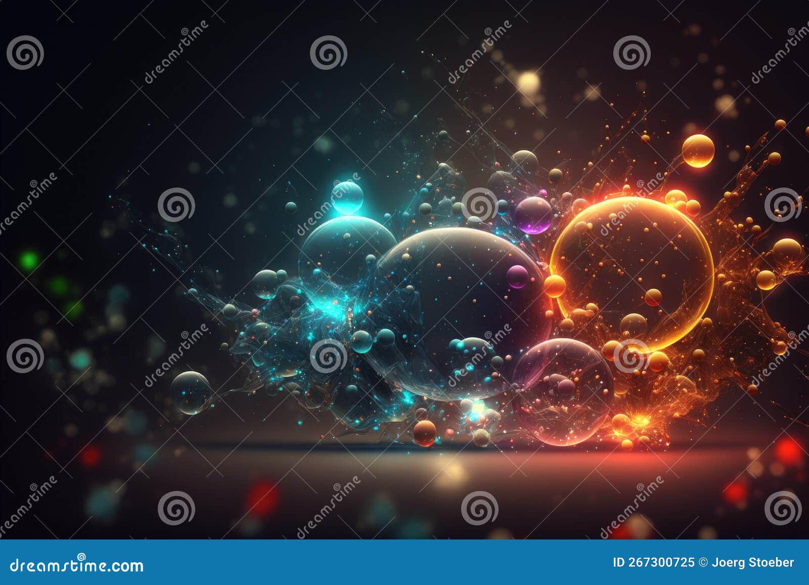 Glowing Particle Wallpaper, Generative Ai Stock Illustration ...