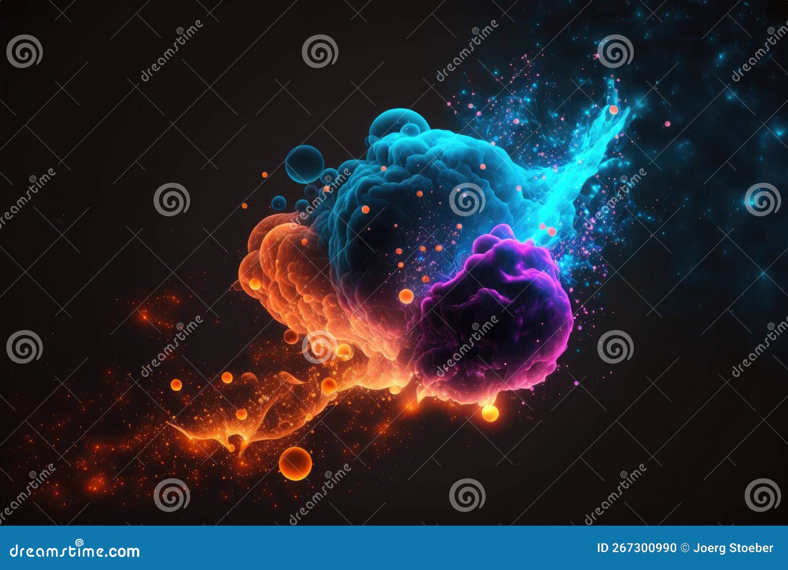 Glowing Particle Wallpaper, Generative Ai Stock Illustration ...