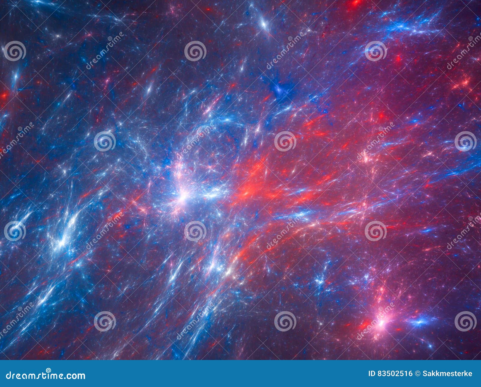Colorful Glowing Plasma Explosion in Space Stock Illustration ...