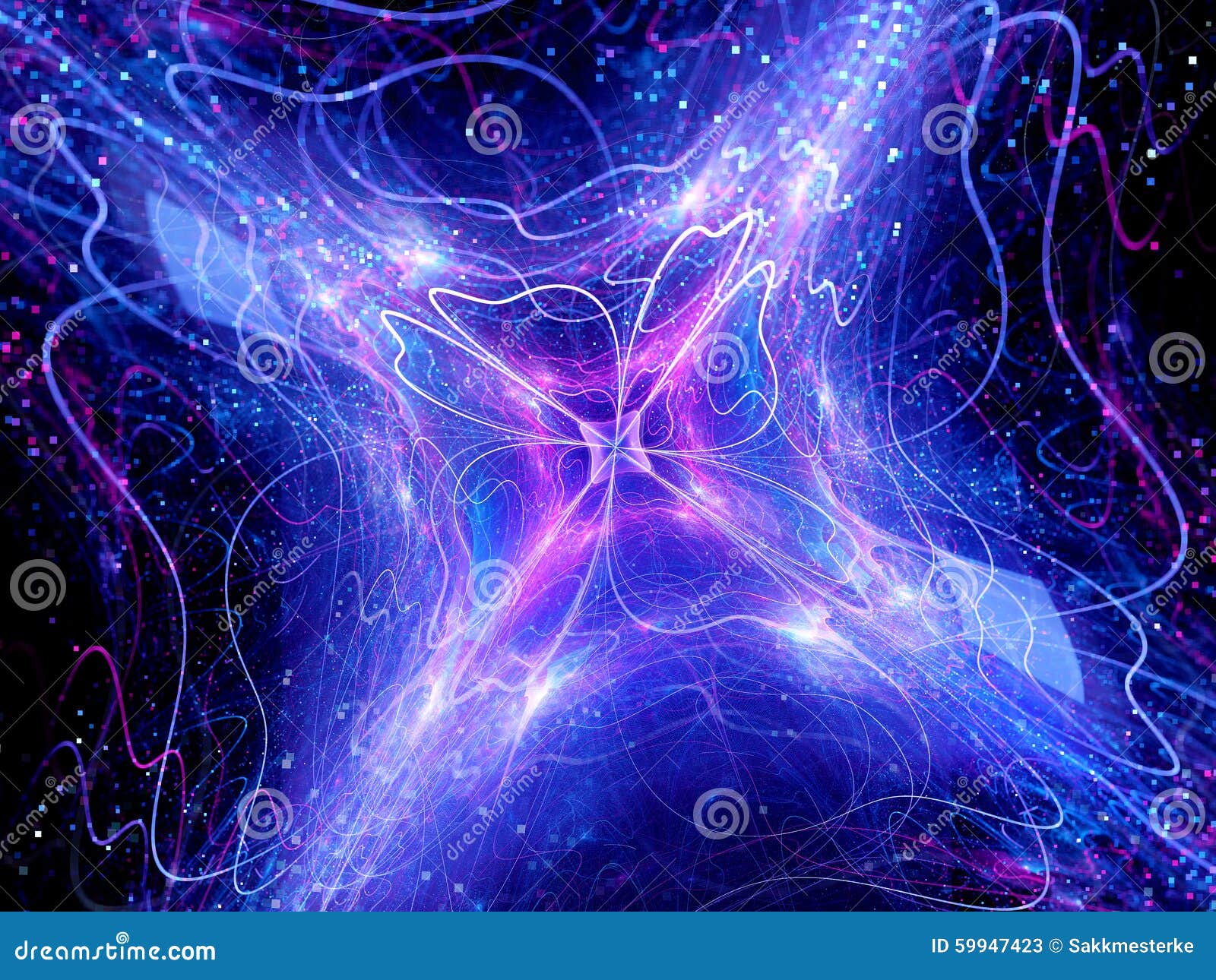 Colorful Glowing Space Object Stock Illustration - Illustration of ...