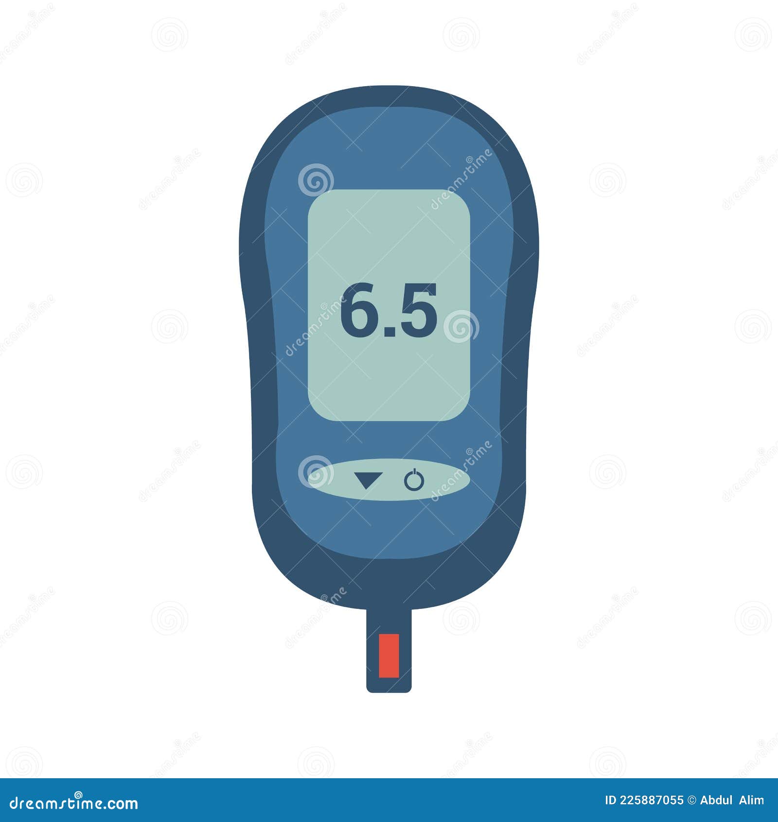 Glucose Sugar Test Icon. Glucometer Vector Blood Monitor. Diabetes ...