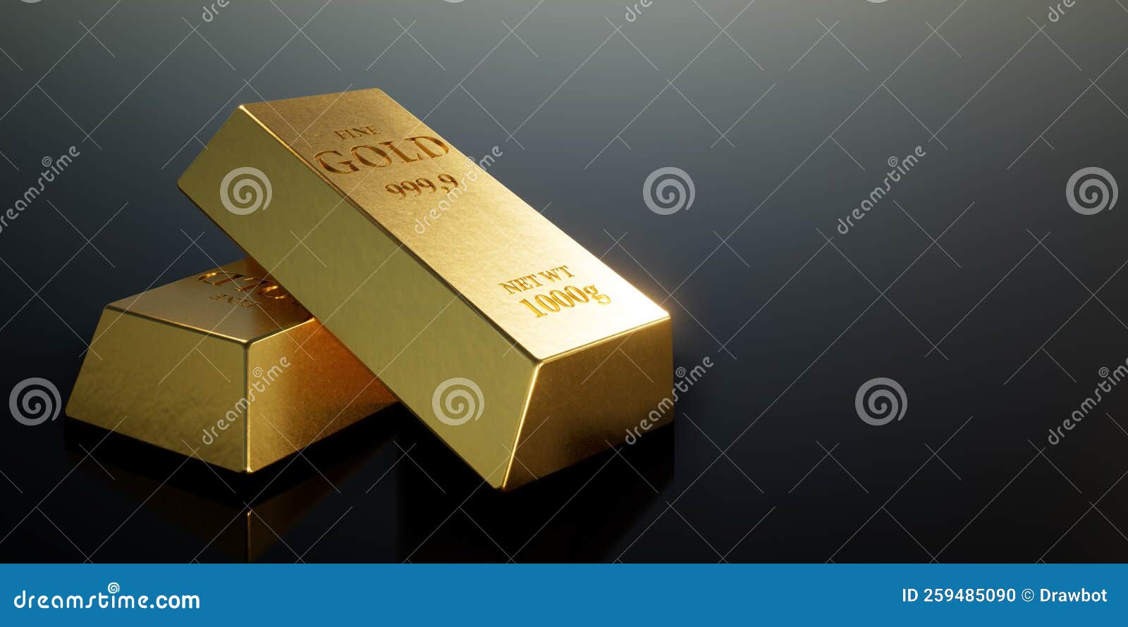 Colorful Gold Bars Background. Stock Illustration - Illustration of ...