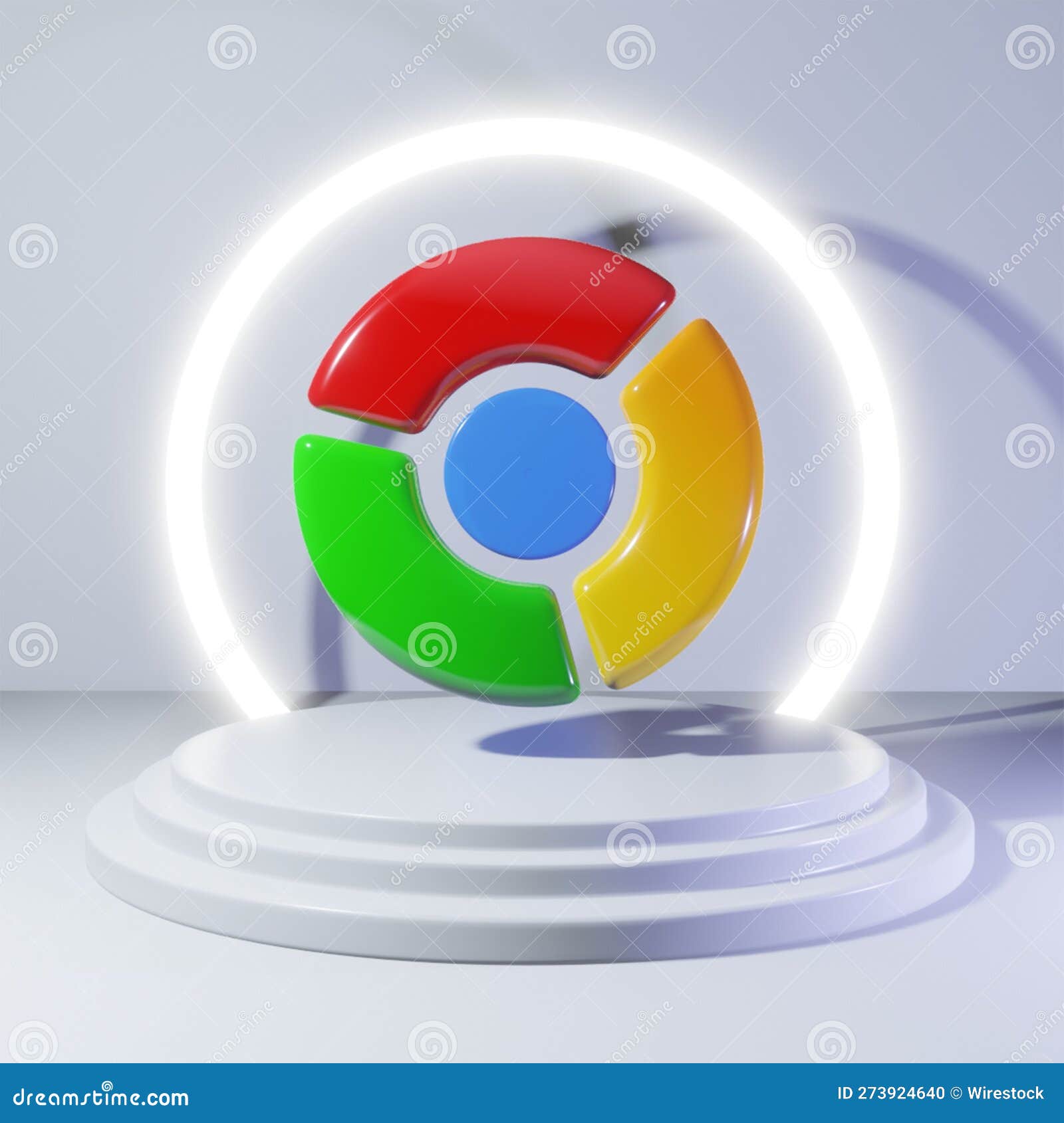 A Colorful Google Chrome Disk in Front of a White Background Editorial ...