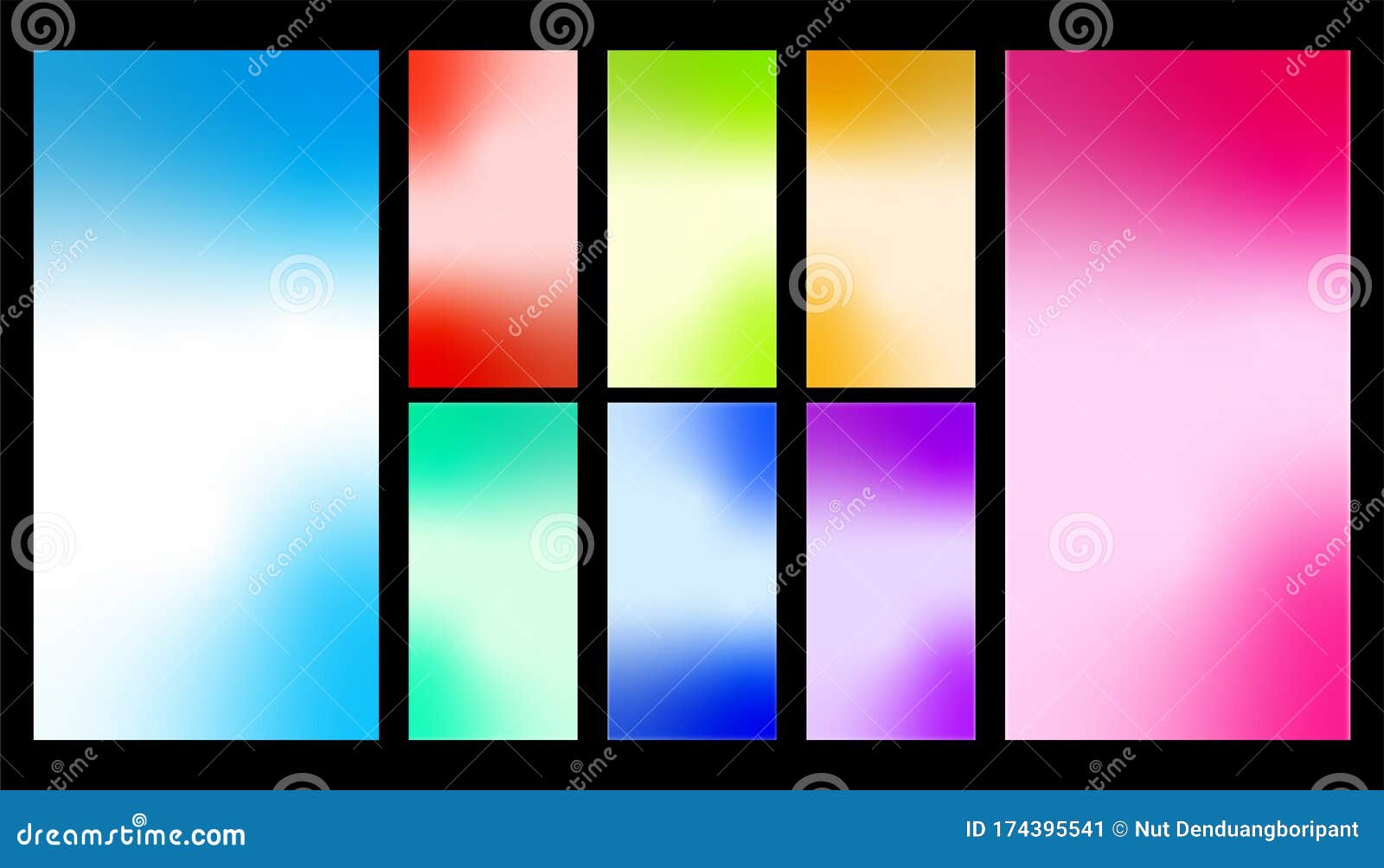 Colorful Gradient Abstract Background for Smartphone Stock Vector ...