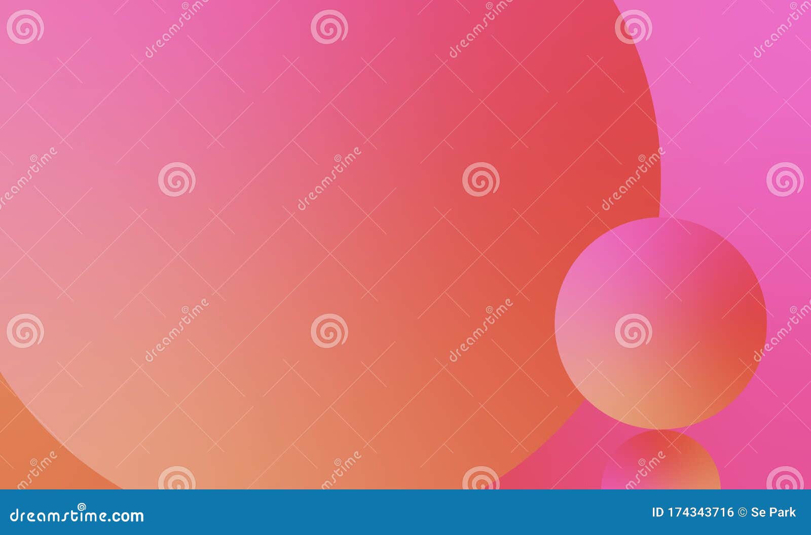 Colorful Gradient Background with Circular Shapes Stock Illustration ...