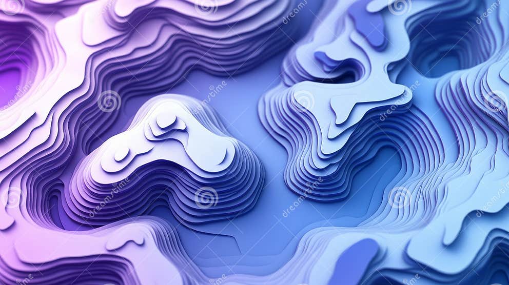 Colorful Gradient Background with Folded Paper Effect. 3D Rendering of ...