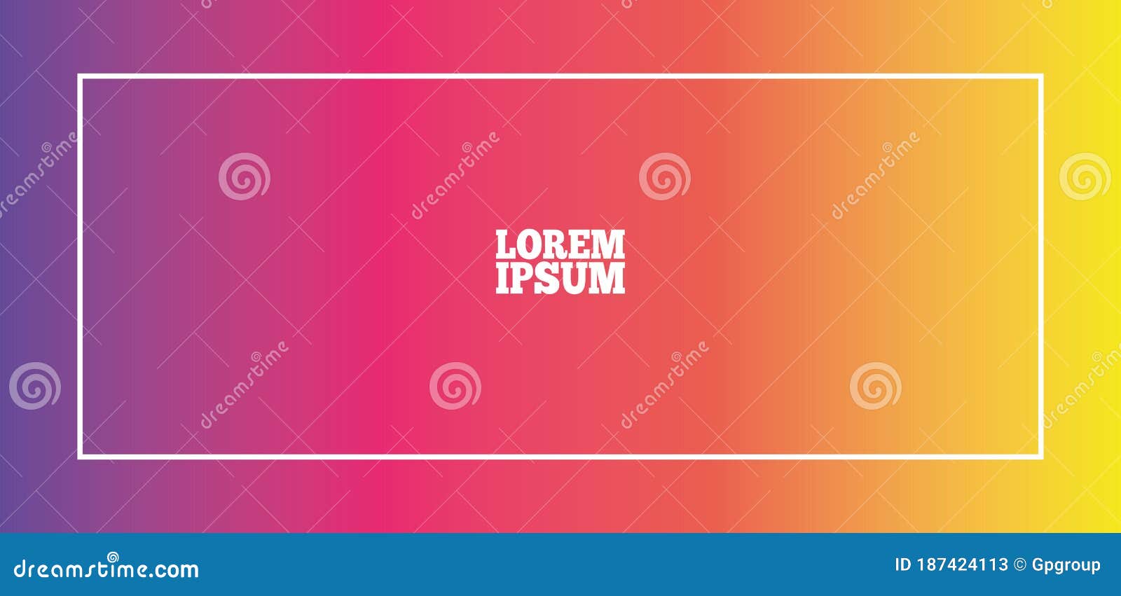 Colorful Gradient Background with Frame Vector Design Stock Vector ...