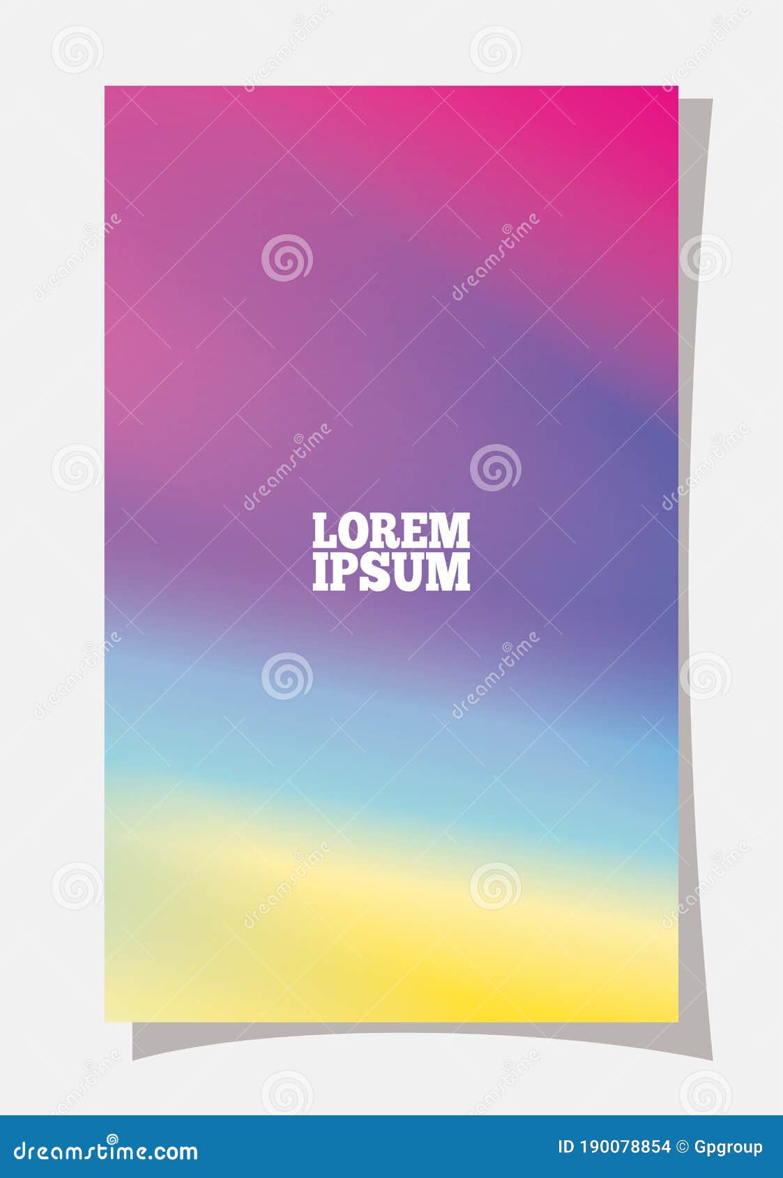 Colorful Gradient Background with Frame Vector Design Stock Vector ...