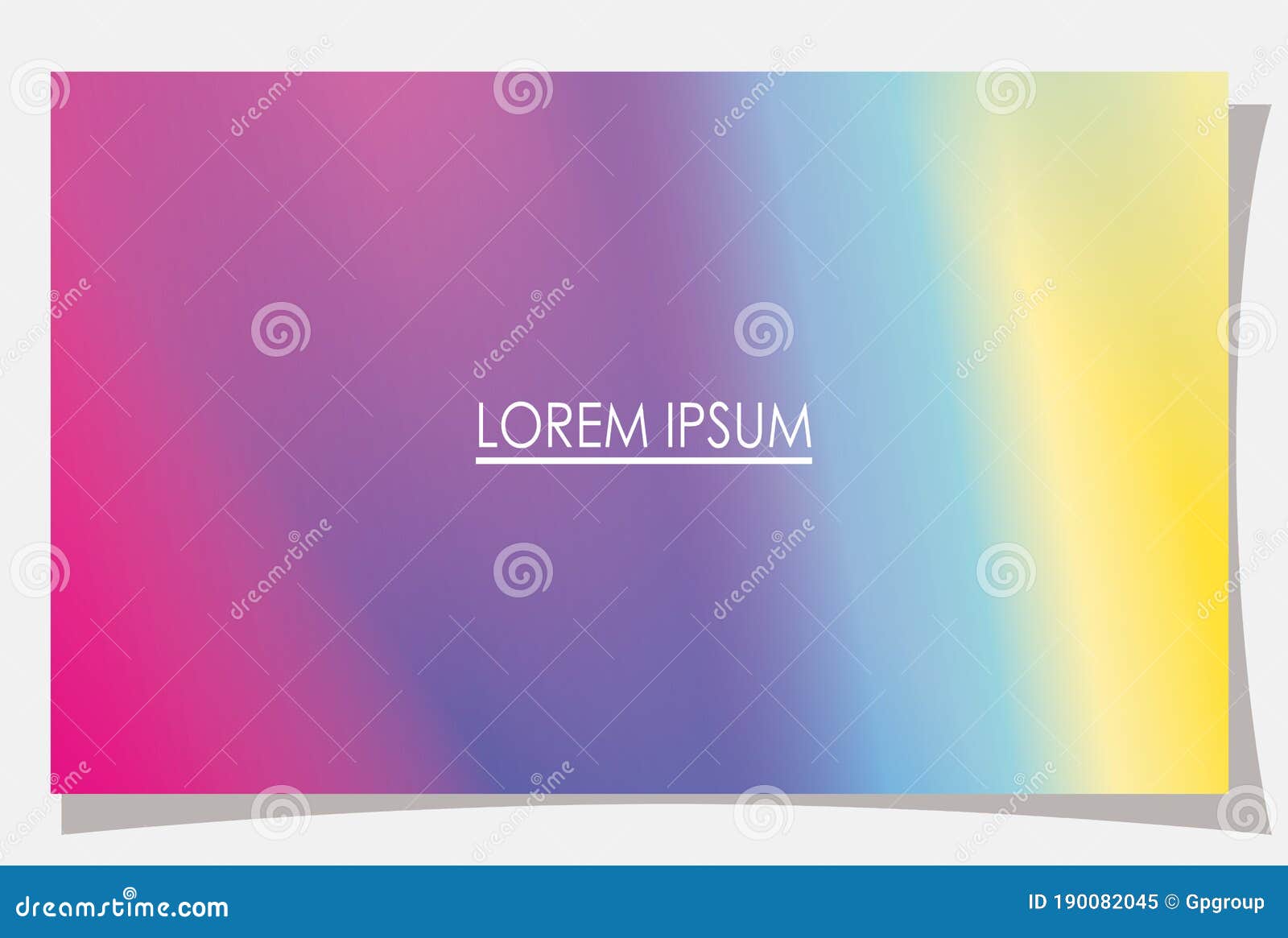 Colorful Gradient Background with Frame Vector Design Stock Vector ...