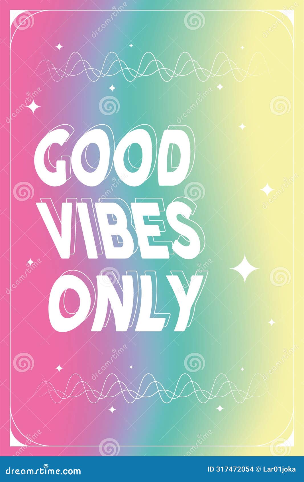 Colorful Gradient Background with Motivational Text Vector Stock ...