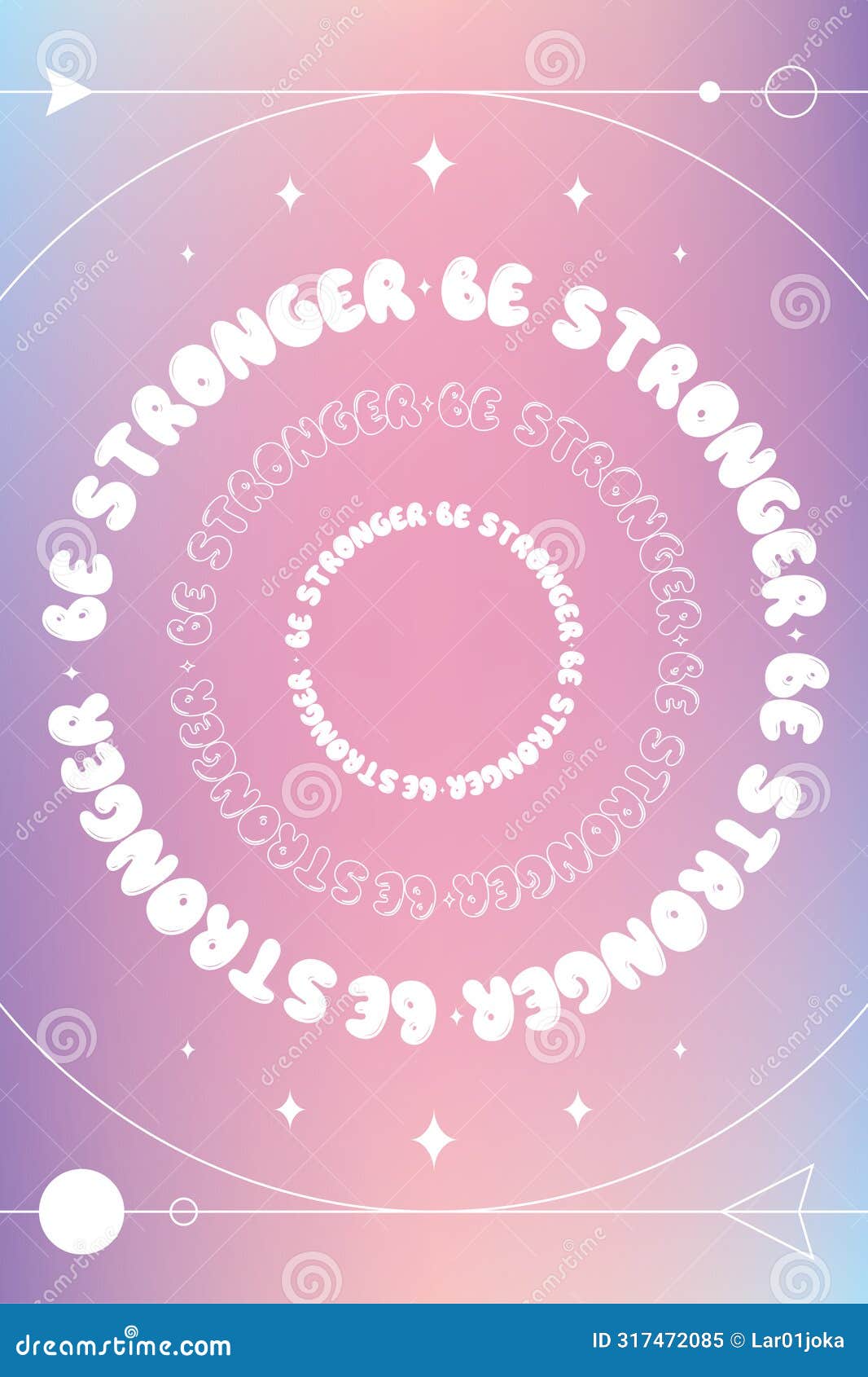 Colorful Gradient Background with Motivational Text Vector Stock Vector ...