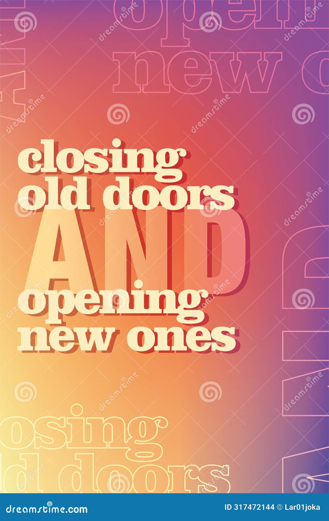 Colorful Gradient Background with Motivational Text Vector Stock Vector ...