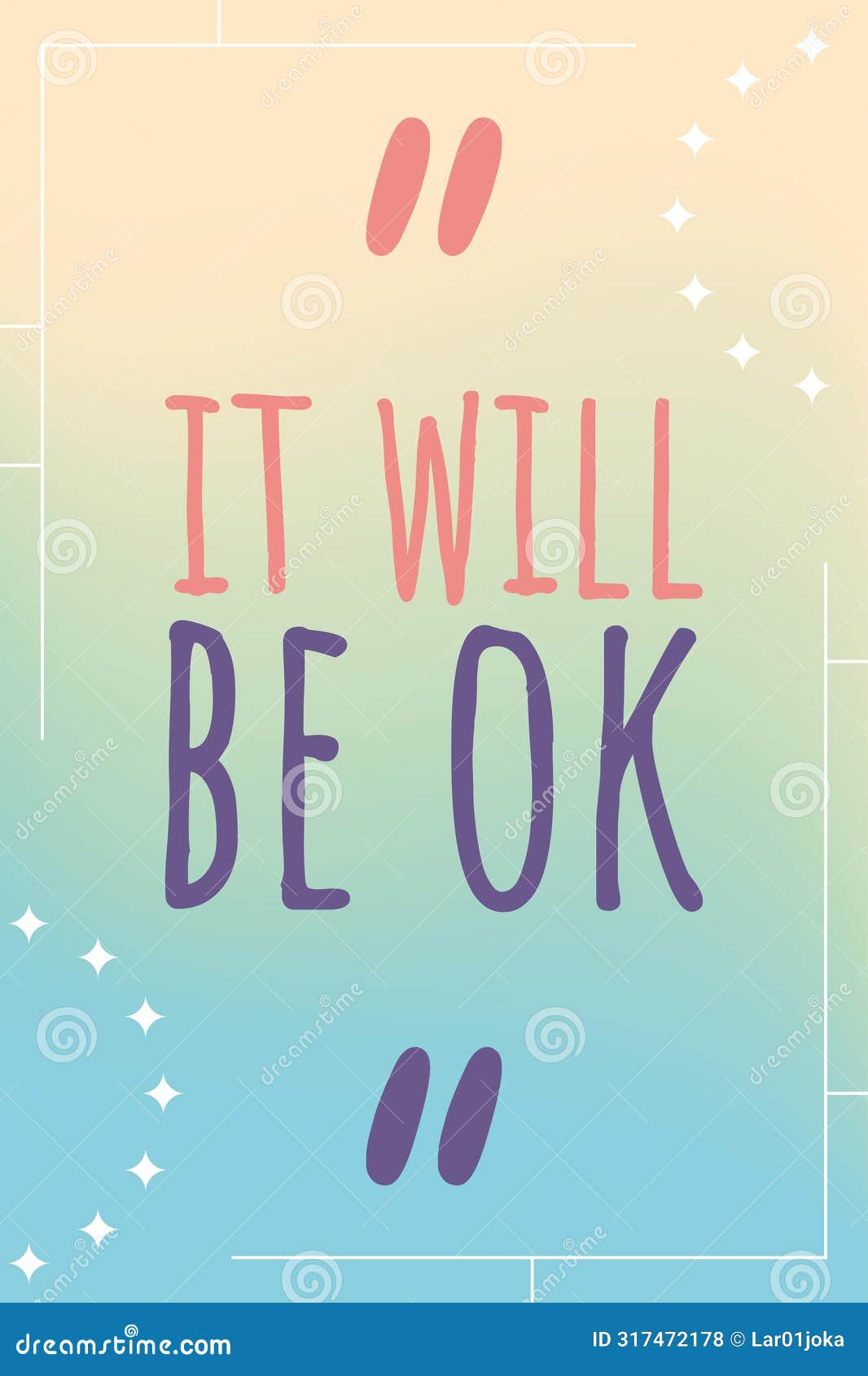 Colorful Gradient Background with Motivational Text Vector Stock Vector ...