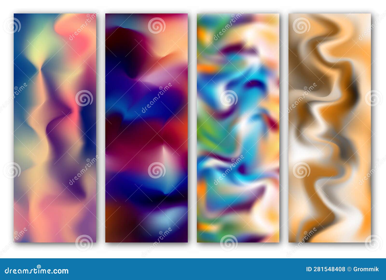 Colorful Gradient Background. a Set of Layouts for Covers, Banners ...