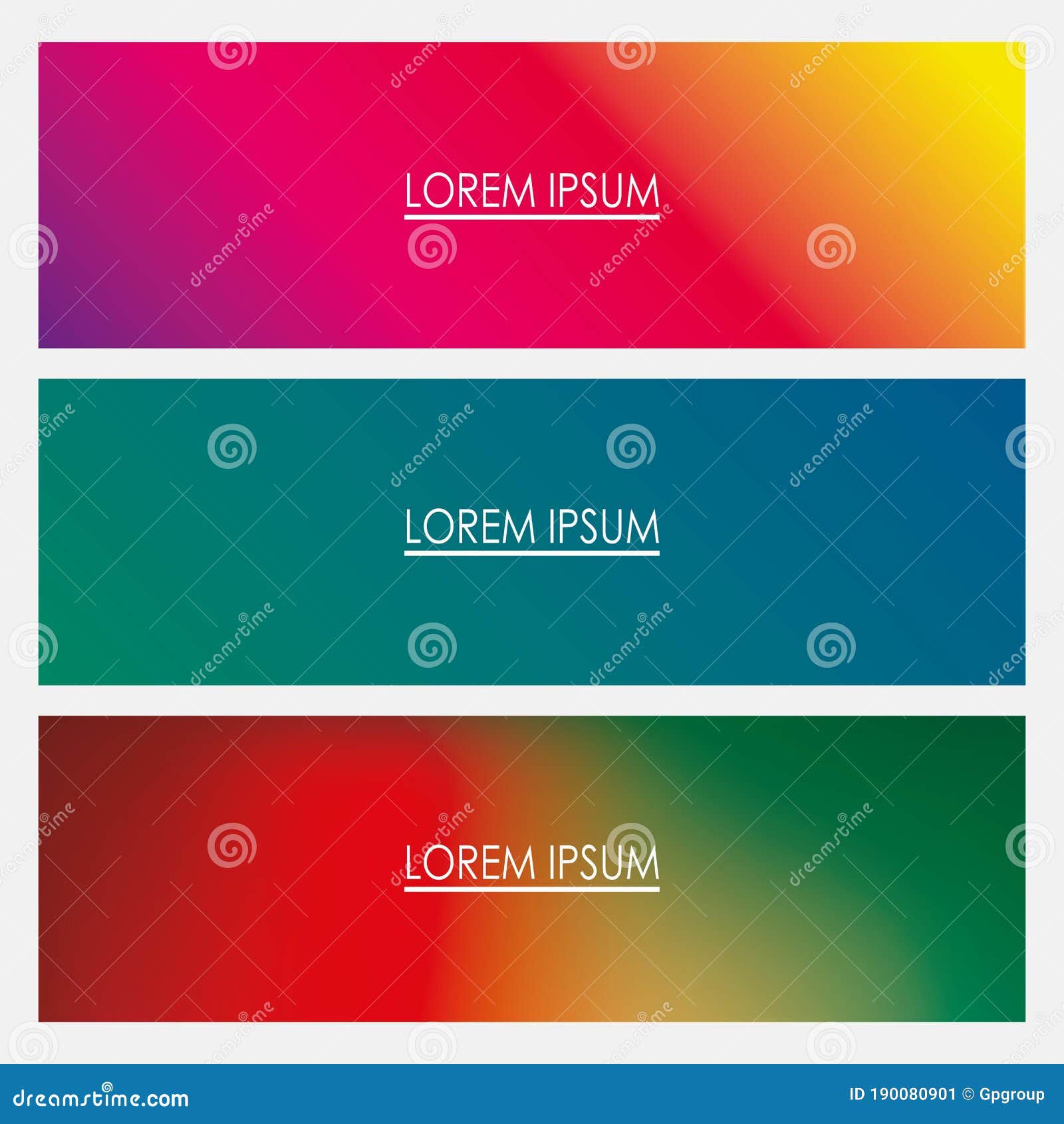 Colorful Gradient Backgrounds Frames with Place for Text Vector Design ...