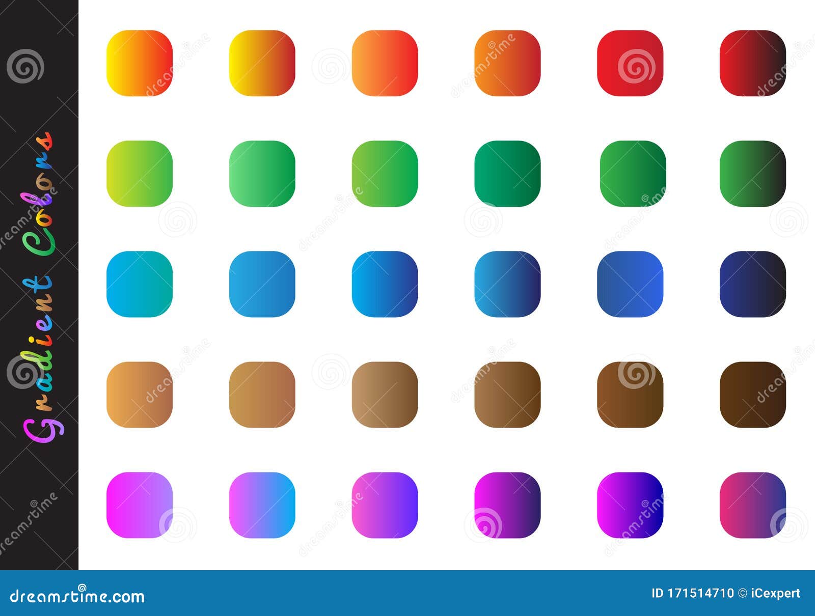 Colorful Gradient for Digital Arts Stock Vector - Illustration of ...
