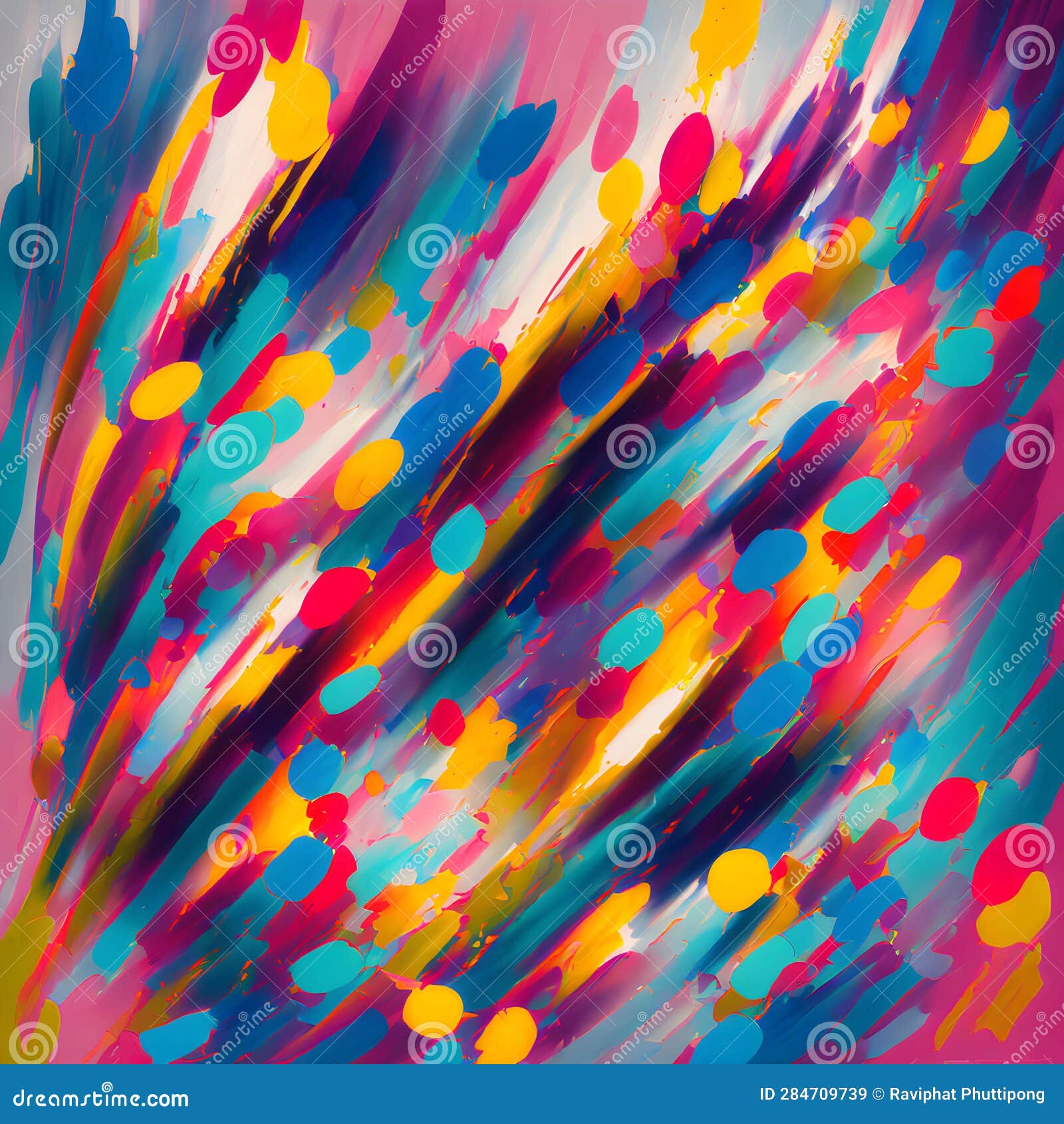 Colorful Gradient Oil Painting Dynamic Background Stock Illustration ...